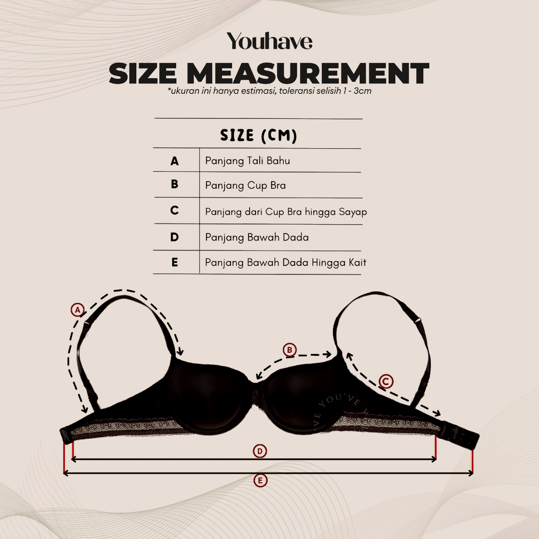 Jual You’ve ( YouHave ) BH Bra Seamless Lembut Half Cup AB Busa Sedang ...