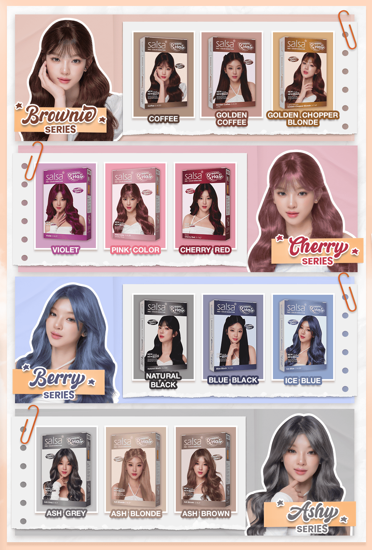 Jual SALSA Dream Hair Color - Cat Rambut Permanen Praktis Intens Tahan ...