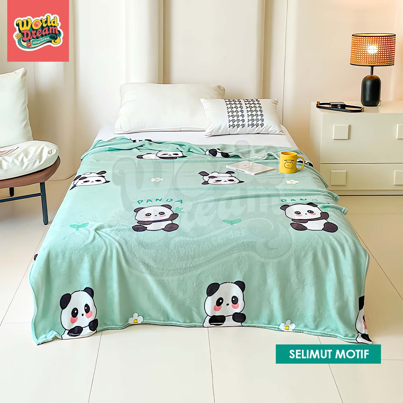 Jual Worldream Selimut Kamar Motif Lucu Aesthetic Selimut Lembut Bulu ...