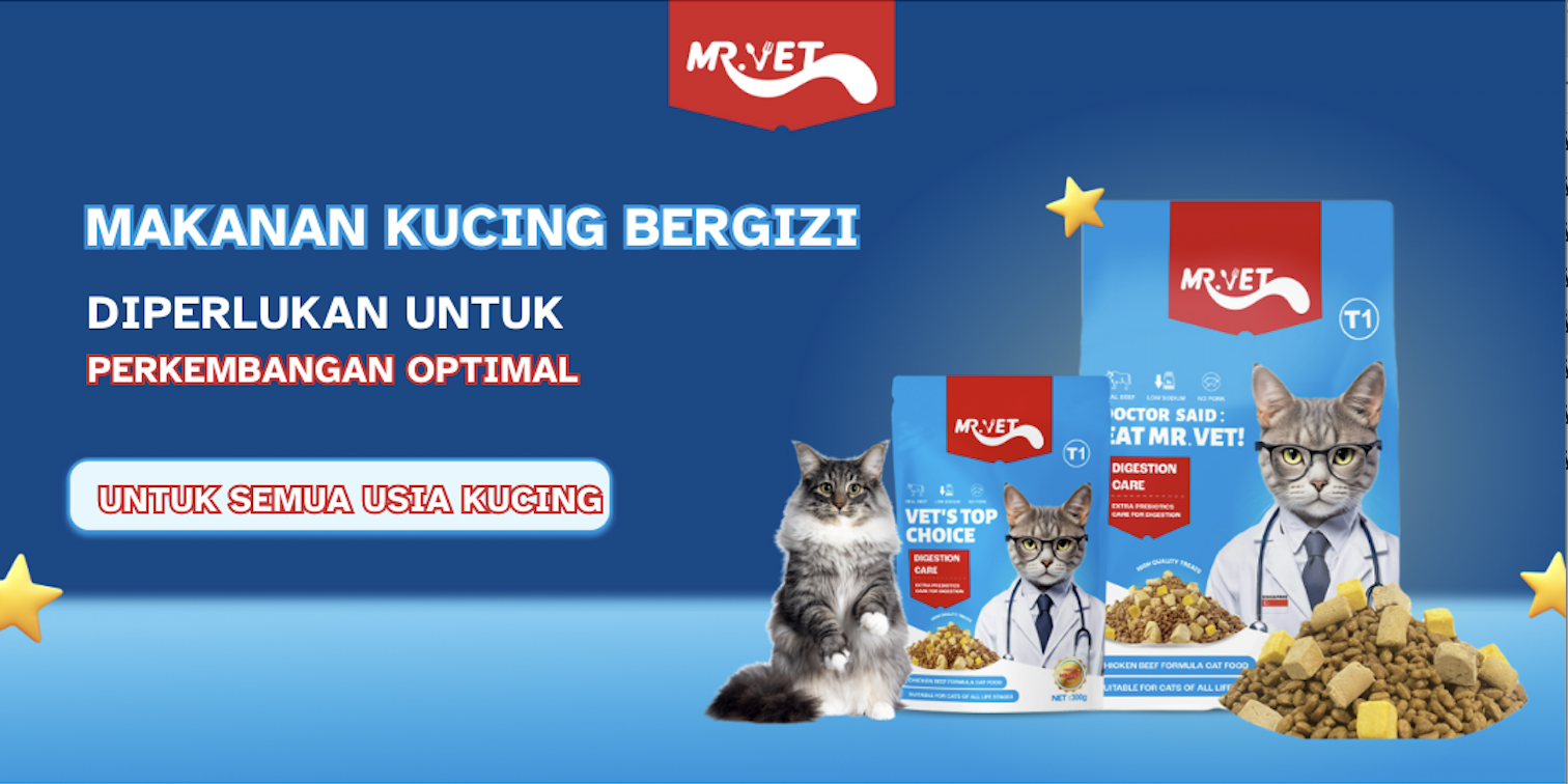 Jual Mr. Vet - Makanan Kucing Kering Mr.Vet 1KG T1 Digestion/T2 Hair ...