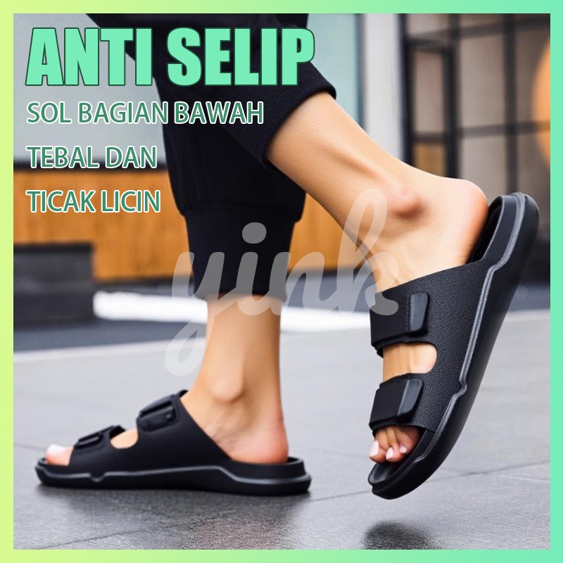 Jual Yink Sandal Selop Pria Casual Murah Keren Ban Dua Dewasa Eva ...
