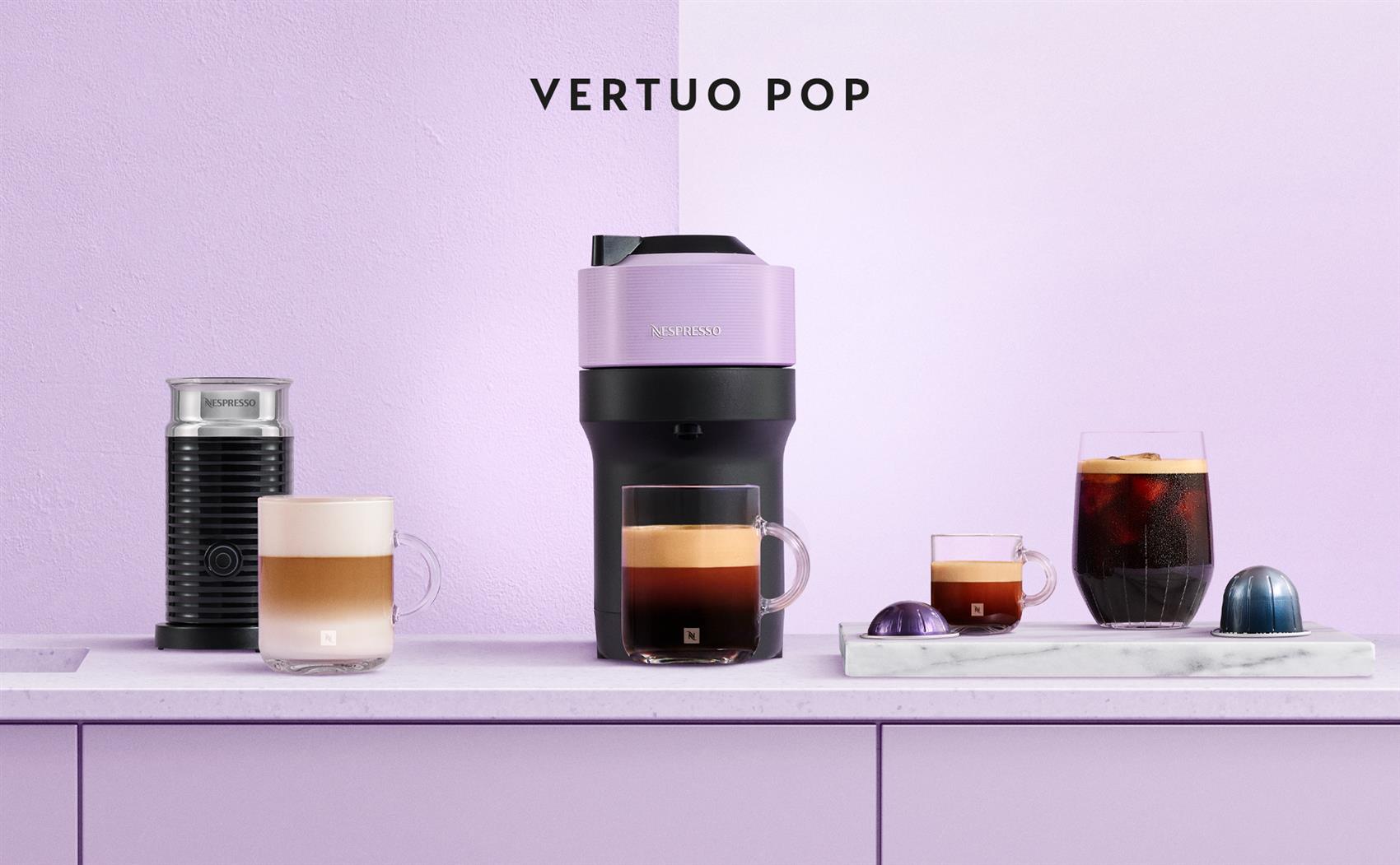 Jual Nespresso Vertuo Pop Coffee Machine, Lilac (Mesin Kopi) | Shopee ...