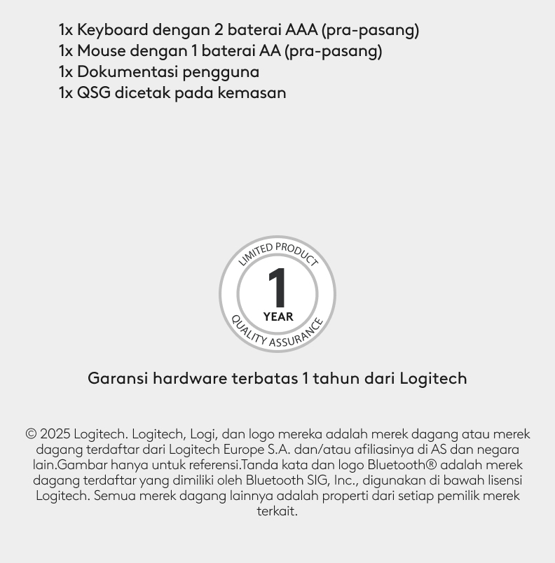 Jual Logitech MK250 Combo Mouse dan Keyboard Nirkabel Bluetooth ...