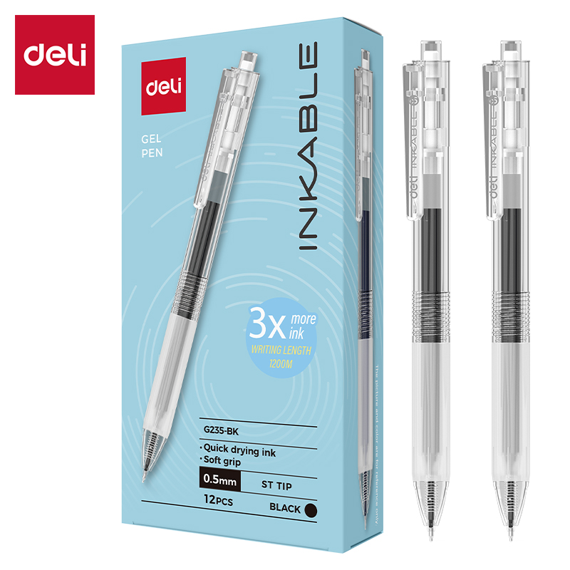 Jual Deli Pulpen Gel / Gel Pen 0.5mm Penulisan Lancar A575 | Shopee Indonesia