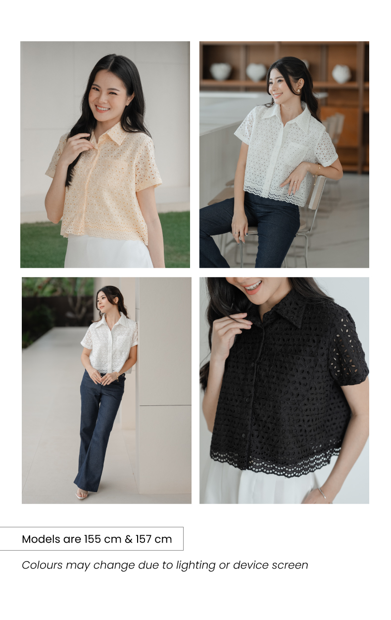 Jual Beatrice Clothing X Elika Boen Casie Blouse - Atasan Wanita Bordir ...