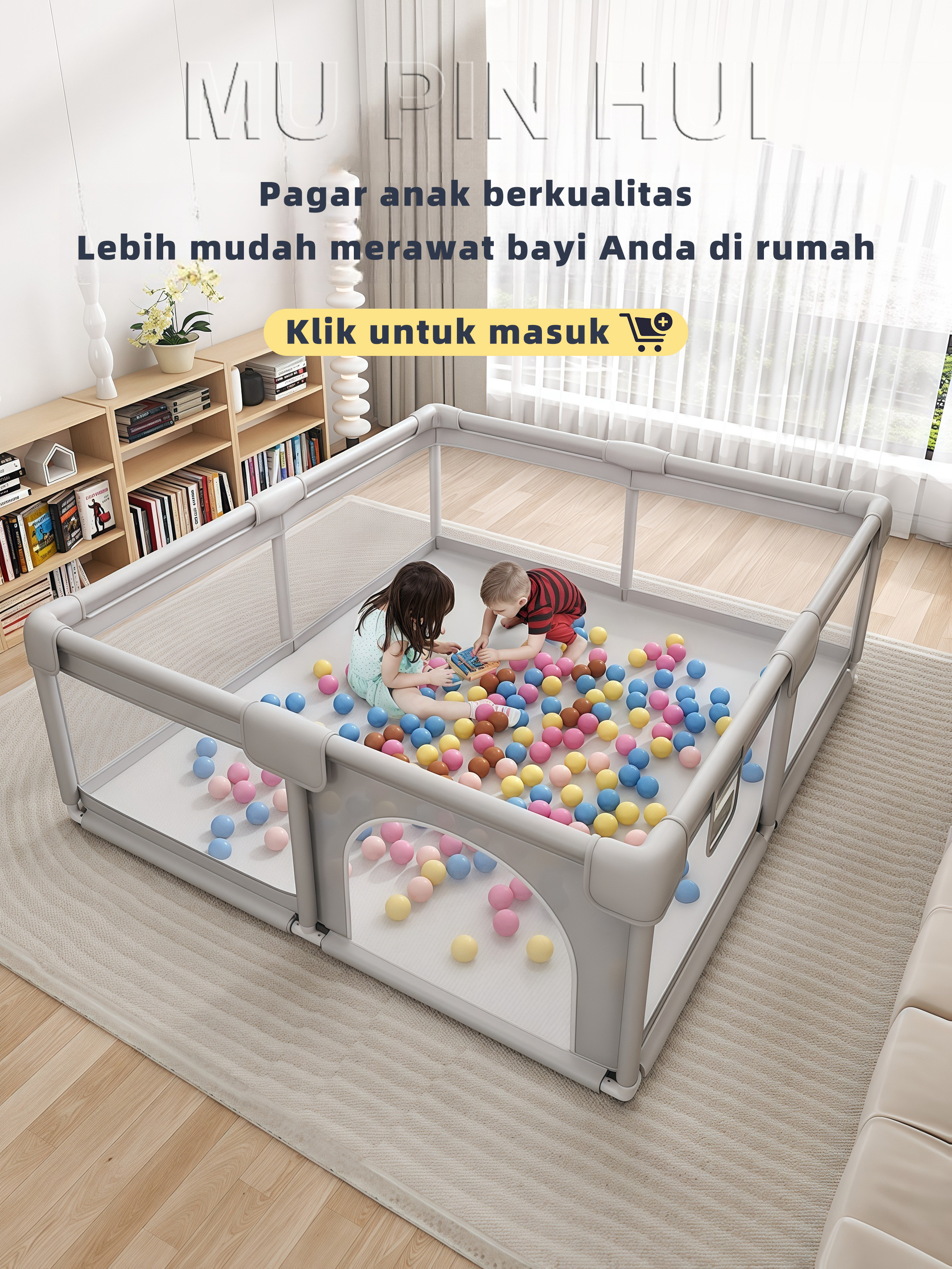 Jual MU PIN HUI pagar bayi bermain baby playpen Baby Playfence playpen ...