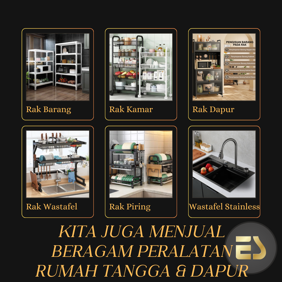 Jual [Spesial Live] ES Rak Serbaguna Rak Sepatu Rak dapur Rak ...