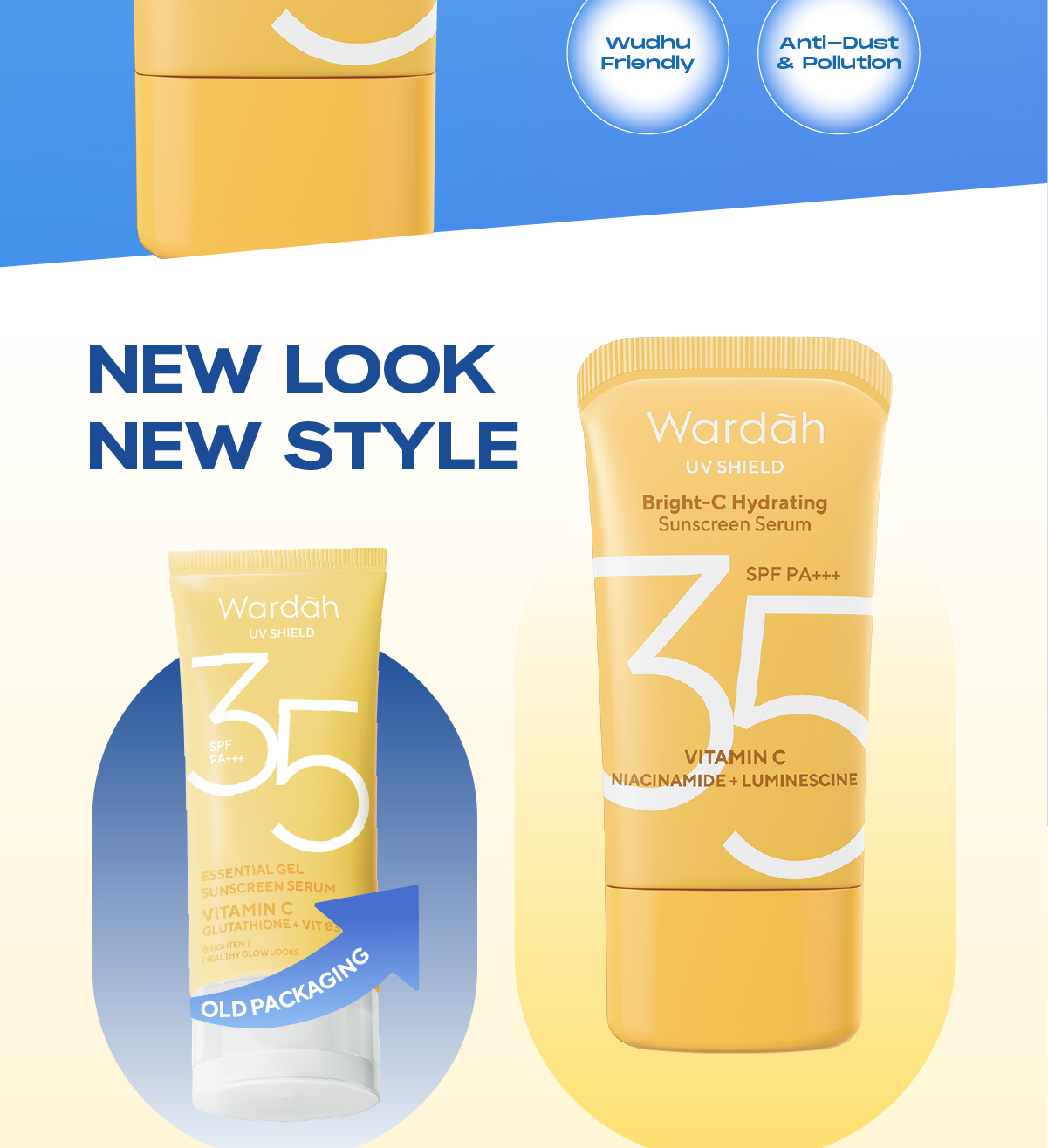 Jual Wardah Sunscreen UV Shield Bright C-Hydrating Serum SPF 35 PA ...
