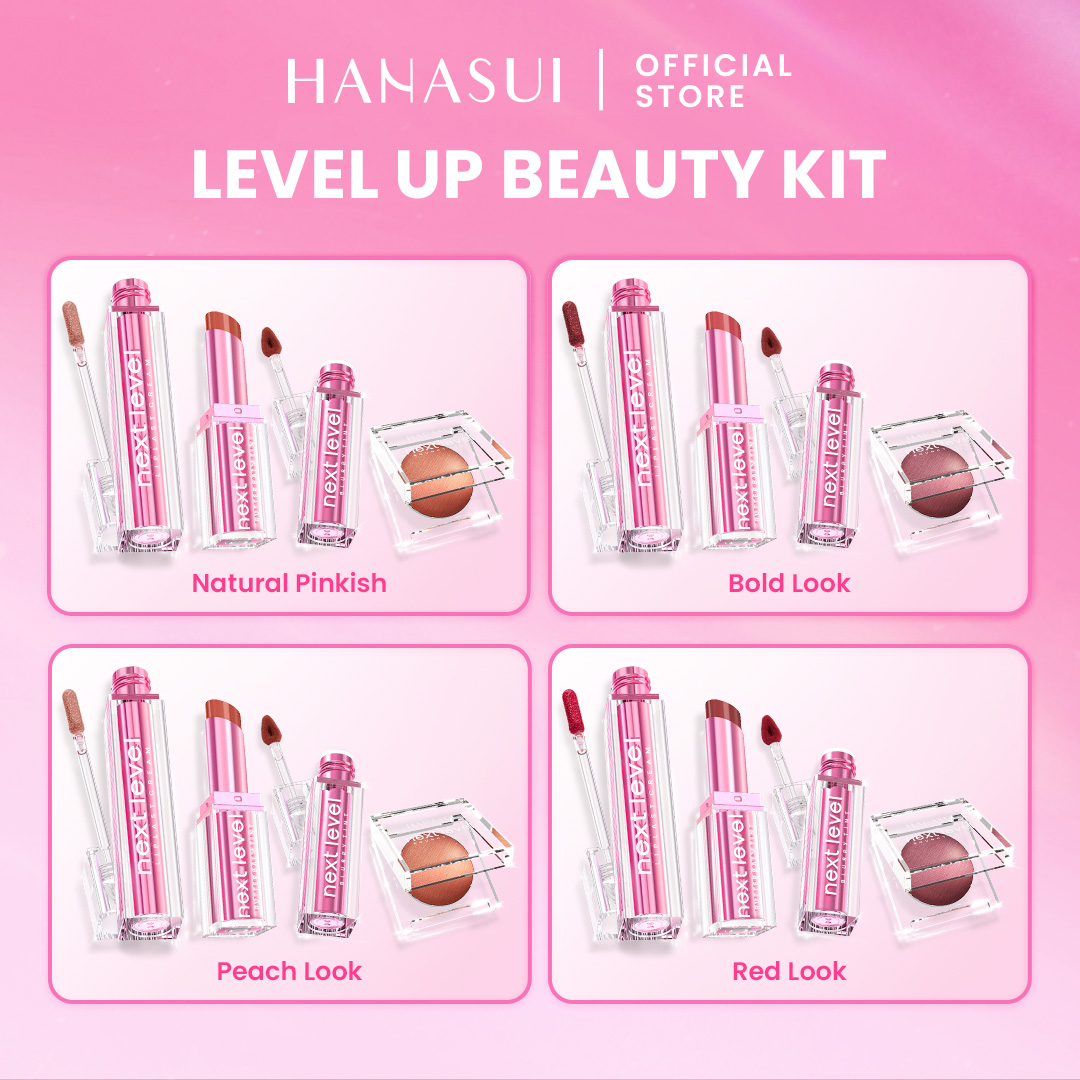Jual Hanasui Level Up Beauty Kit - Next Level Blurry Tint Bouncy Blush ...