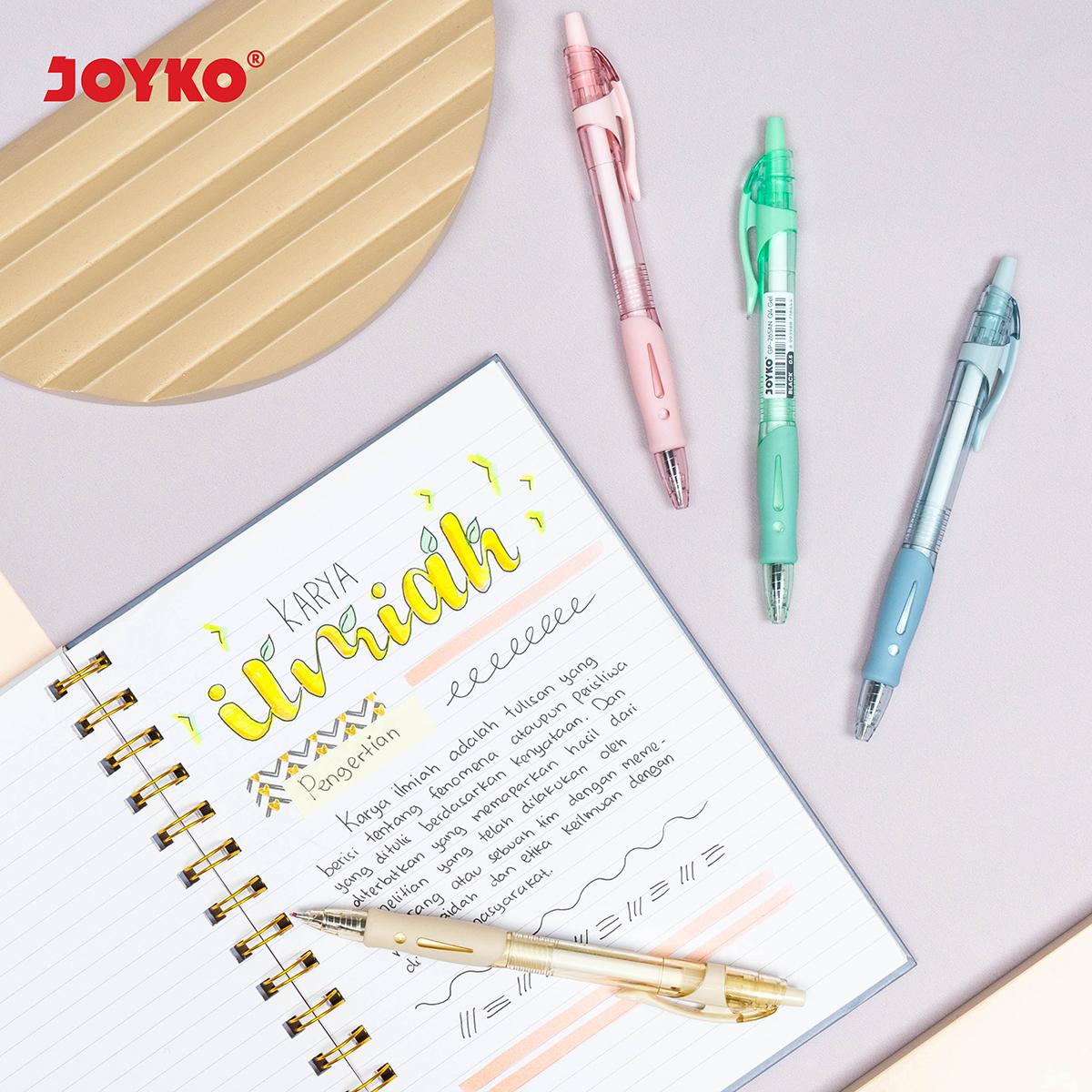 Jual JOYKO Gel Pen Pulpen Pena GP-265AN Q4 Gel 0.5 mm | Shopee Indonesia