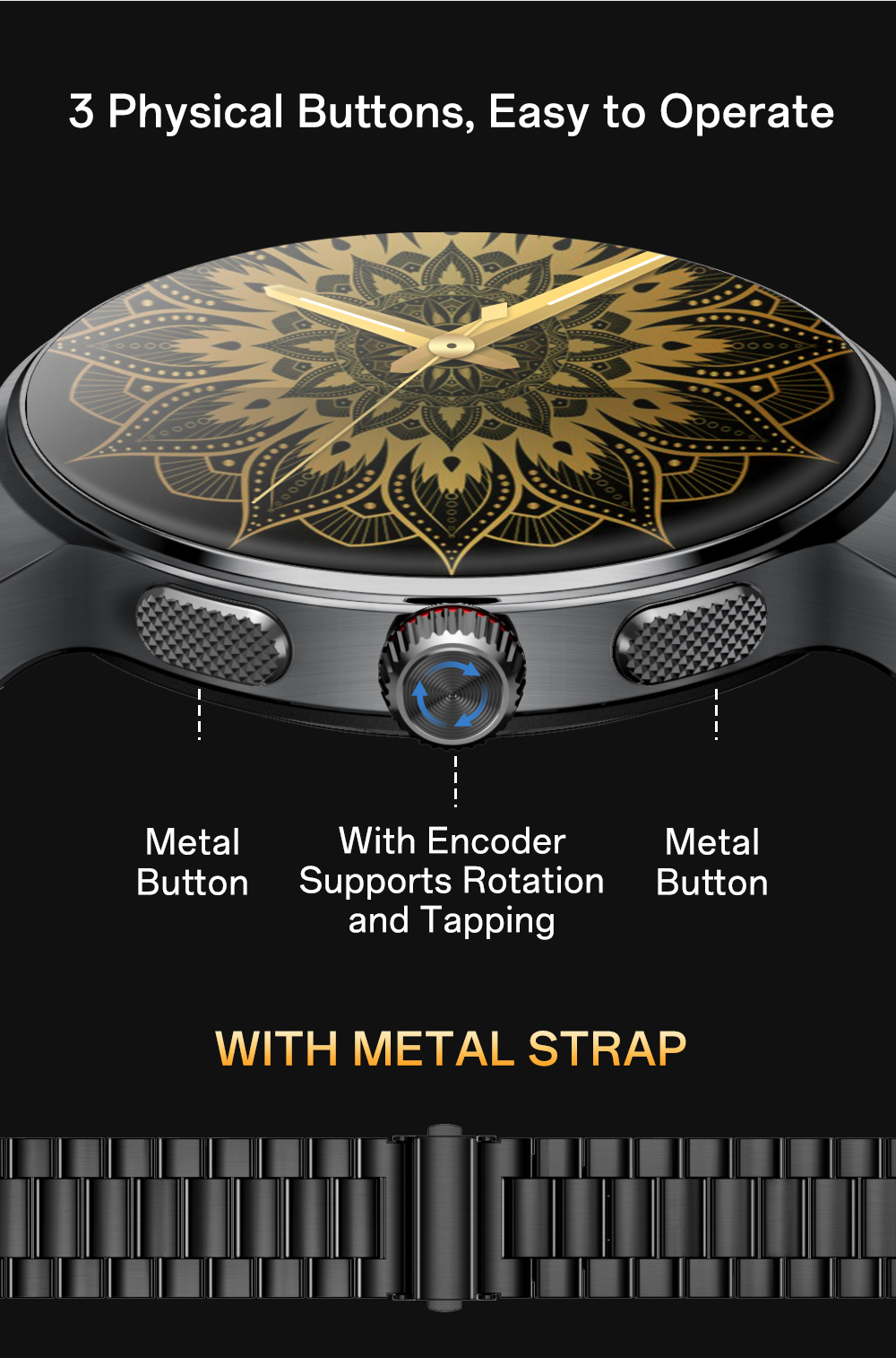 Jual Aolon Prime 3 2025 New Smartwatch Original Amoled AOD Metal logam ...
