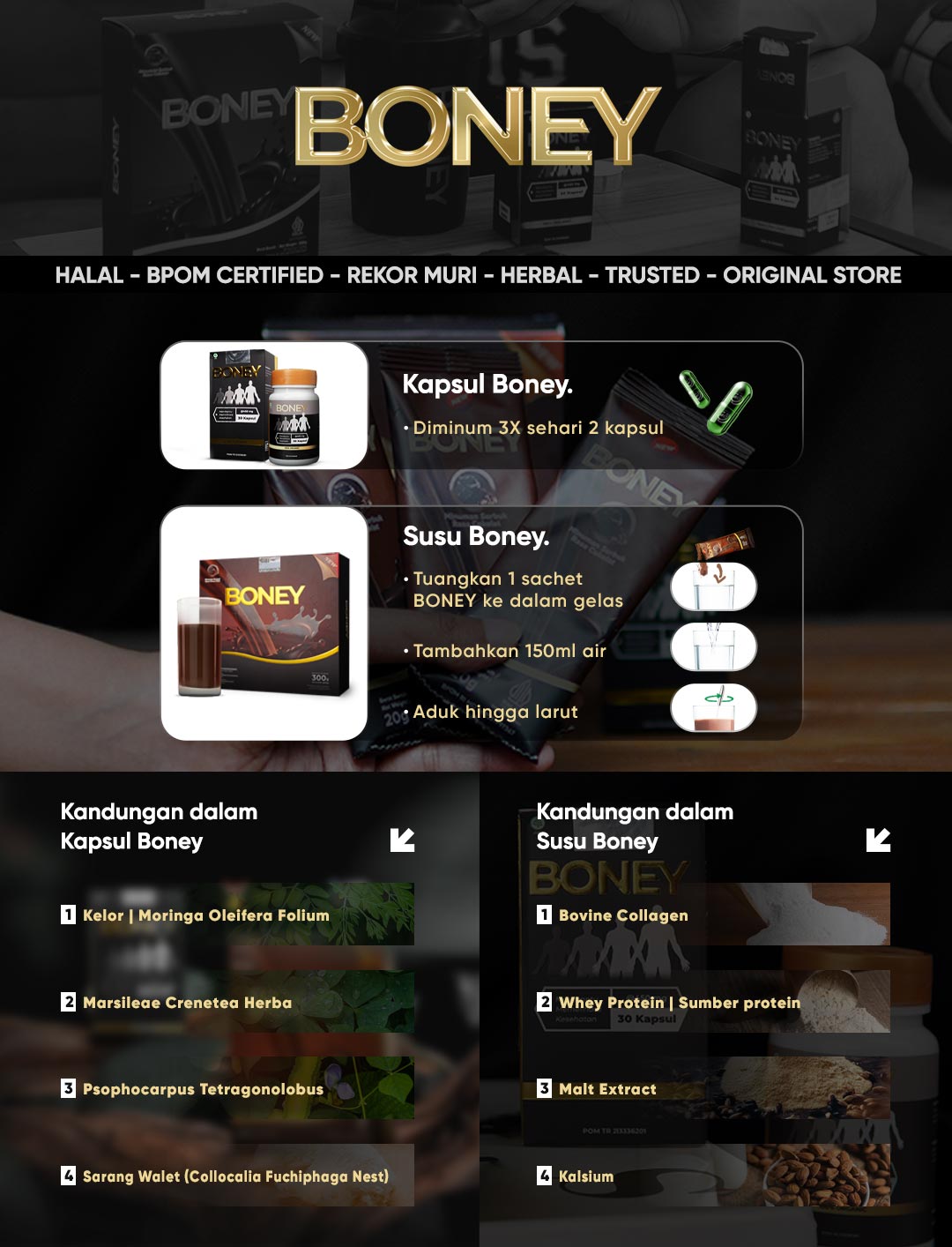 Jual Boney Kapsul (1 Botol) - Flash Sale Promo | Herbal BPOM ...