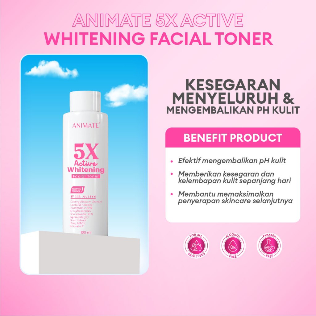Jual Animate 5x Active Whitening Series 5in1/Paket Kecantikan | Shopee ...