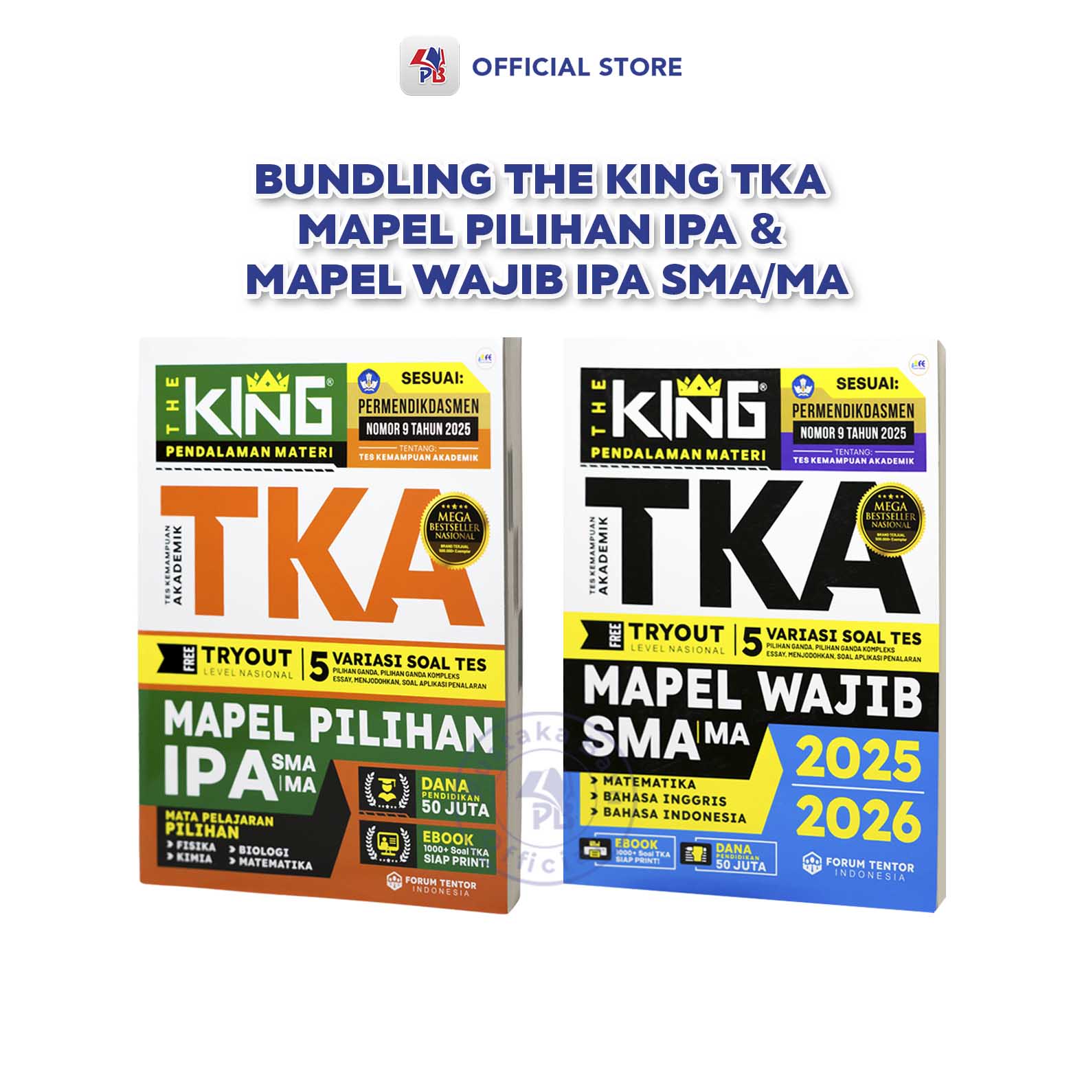 Jual Buku TKA 2025/2026 : Bundling TKA IPA SMA MA / The King TKA Mapel ...