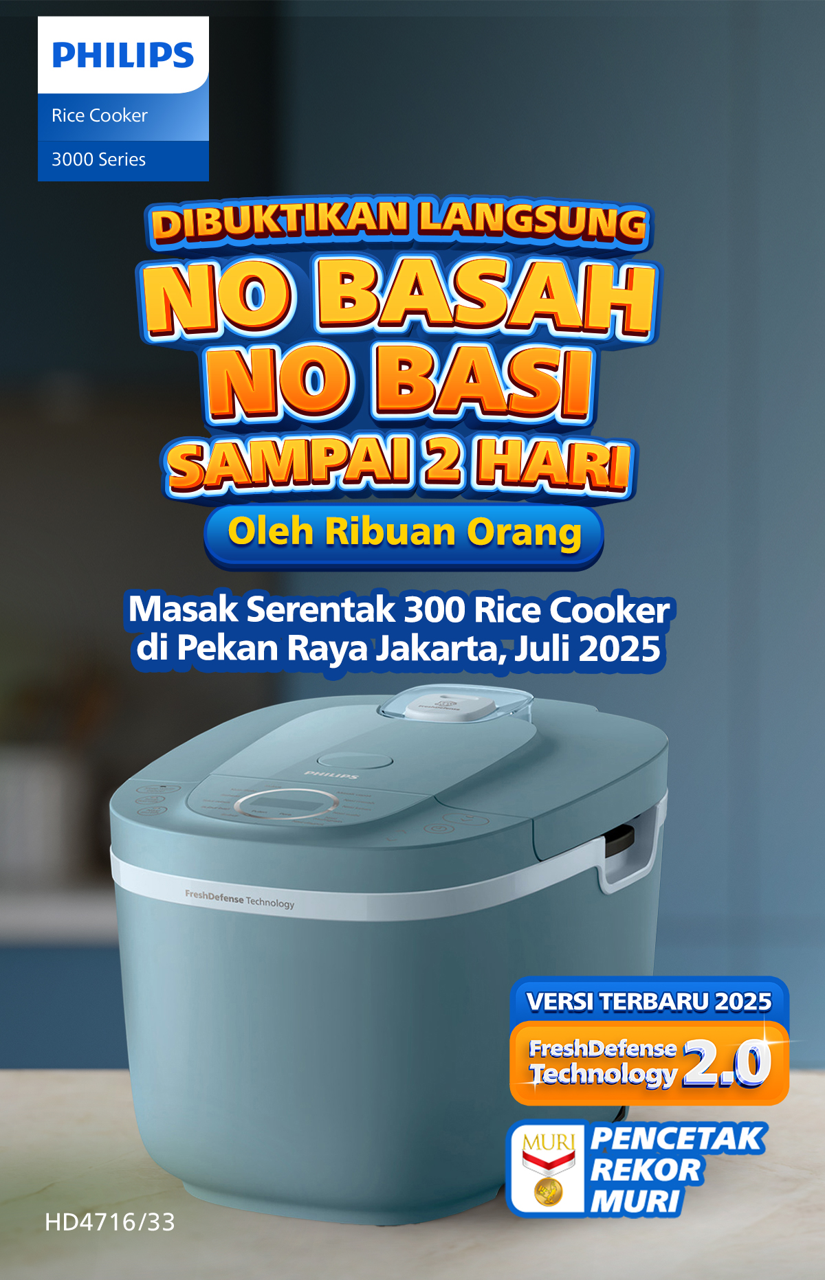 Jual Philips Digital Rice Cooker Magicom 1.8 L - 3000 Digital Series ...