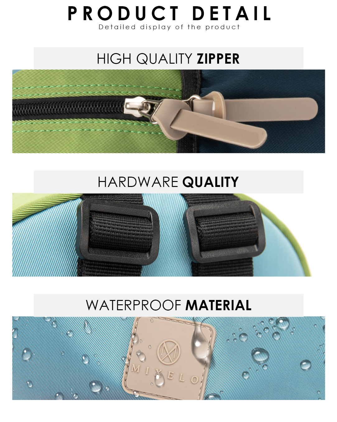 Jual Mixelo Tas Ransel Giggle Backpack Pop Colour Waterproof Tas ...