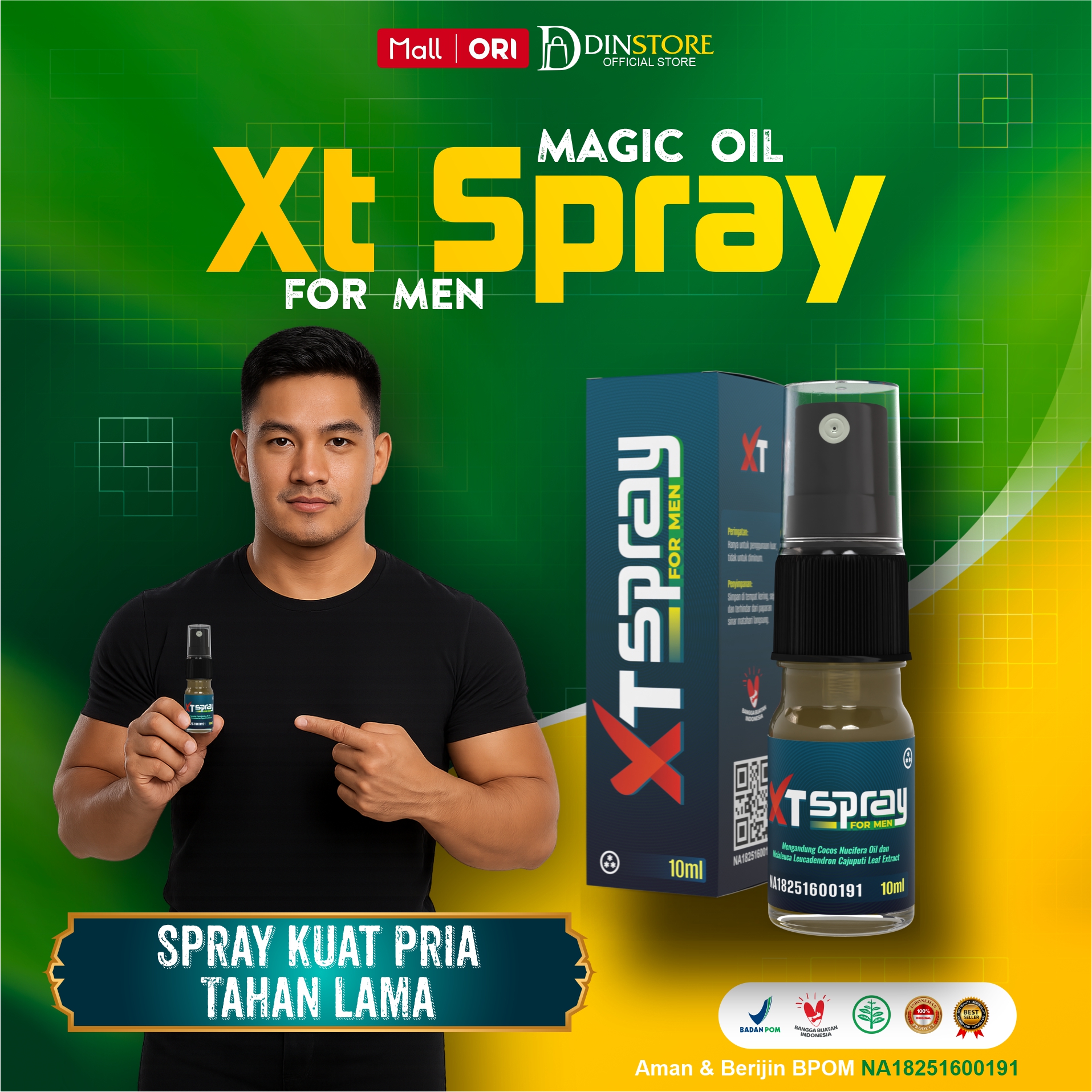 Jual XT SPRAY Original Obat Kuat Semprot Pria Tahan Lama Oles X ...