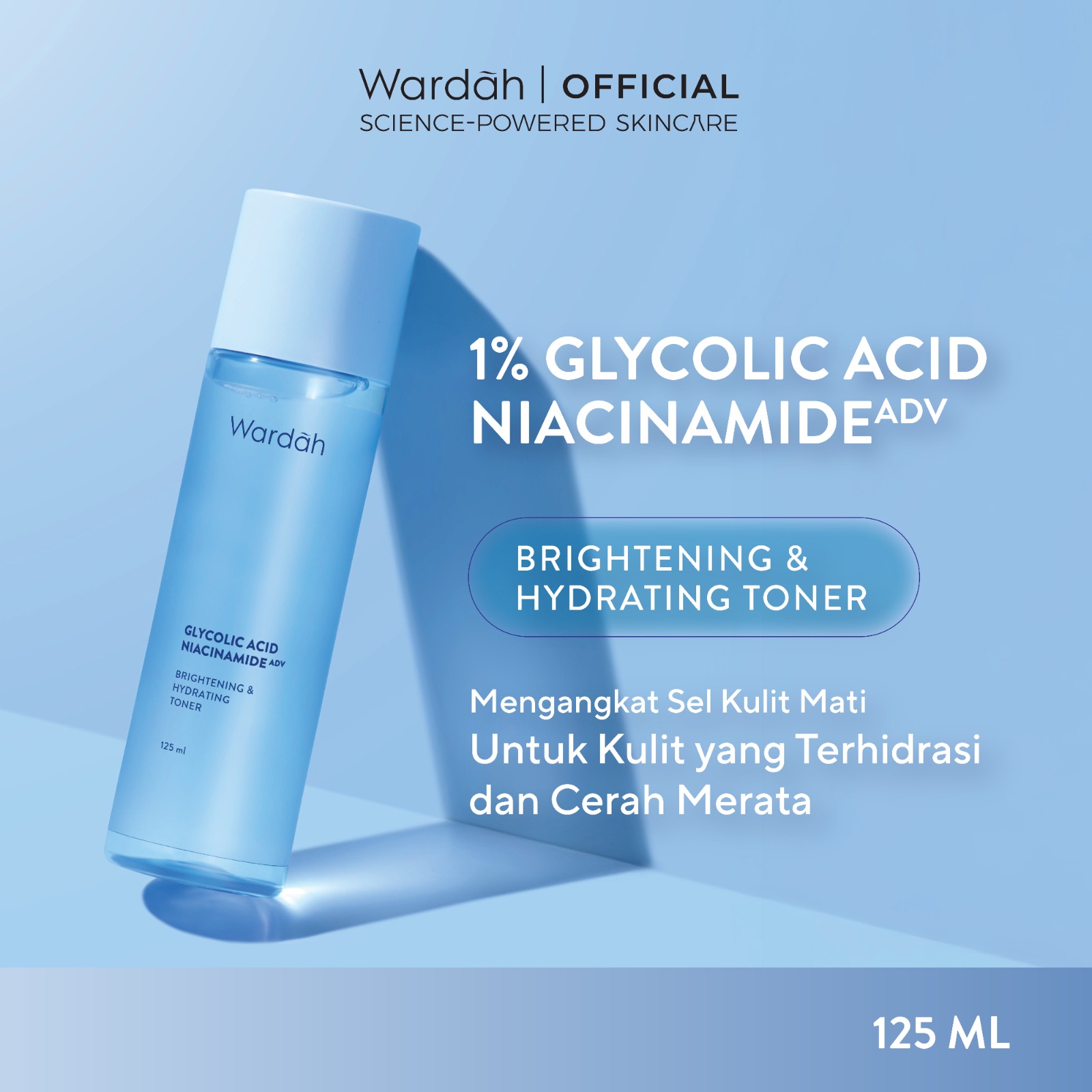 Jual Wardah Glycolic Acid Niacinamide ADV Brightening Hydrating Toner ...