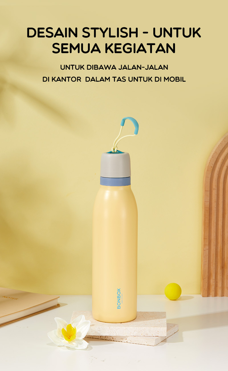Jual BONBOX Tumbler Stainless Steel 530ML - Isulated Vacuum Bottle Tahan Panas Dingin 12 Jam ...