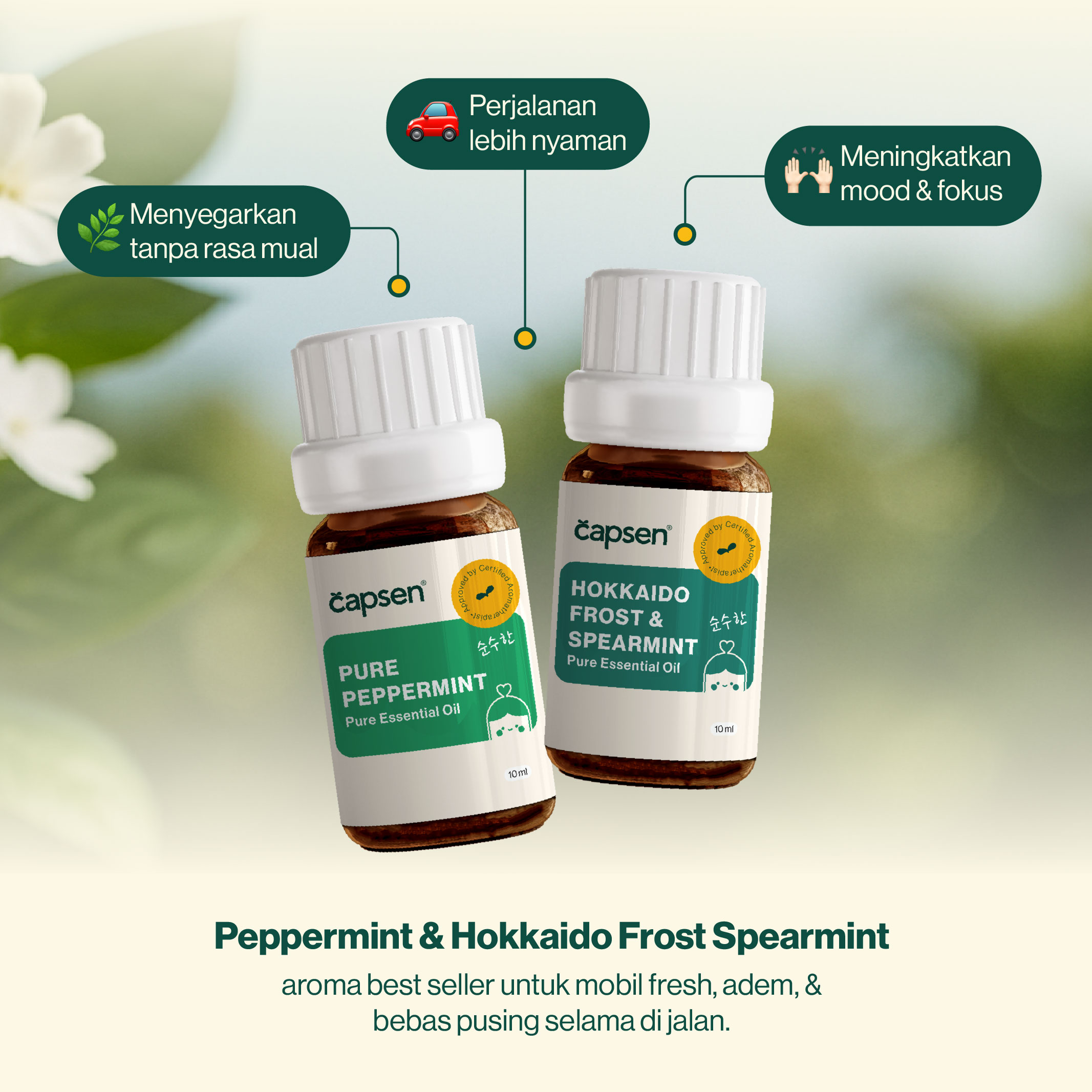 Jual CAPSEN Heppi Cube Gantungan Essential Oil Aromatherapy Diffuser ...