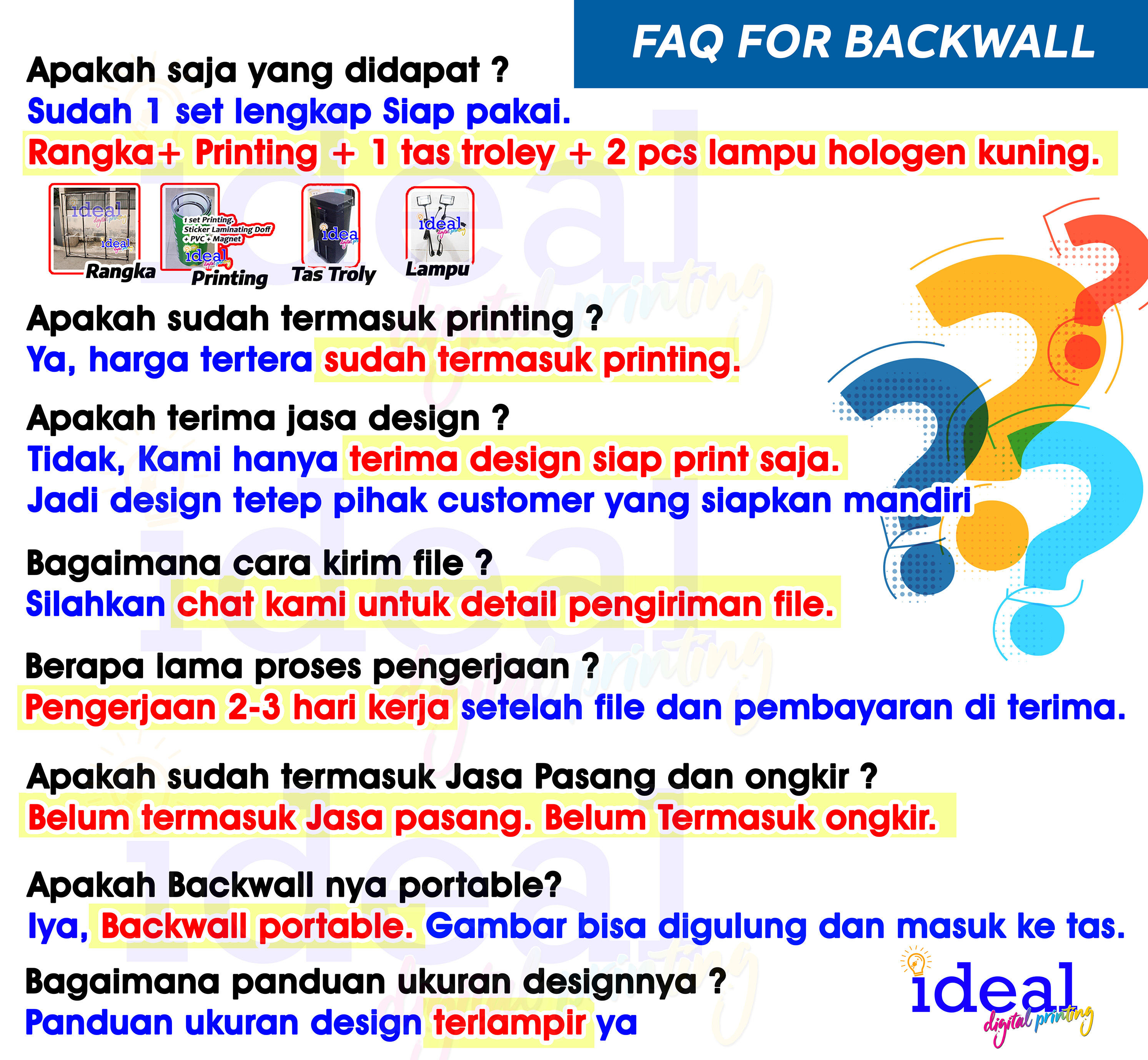 Jual Backwall, Backdrop Pameran, Backdrop portable modul 3x3 Curve ...