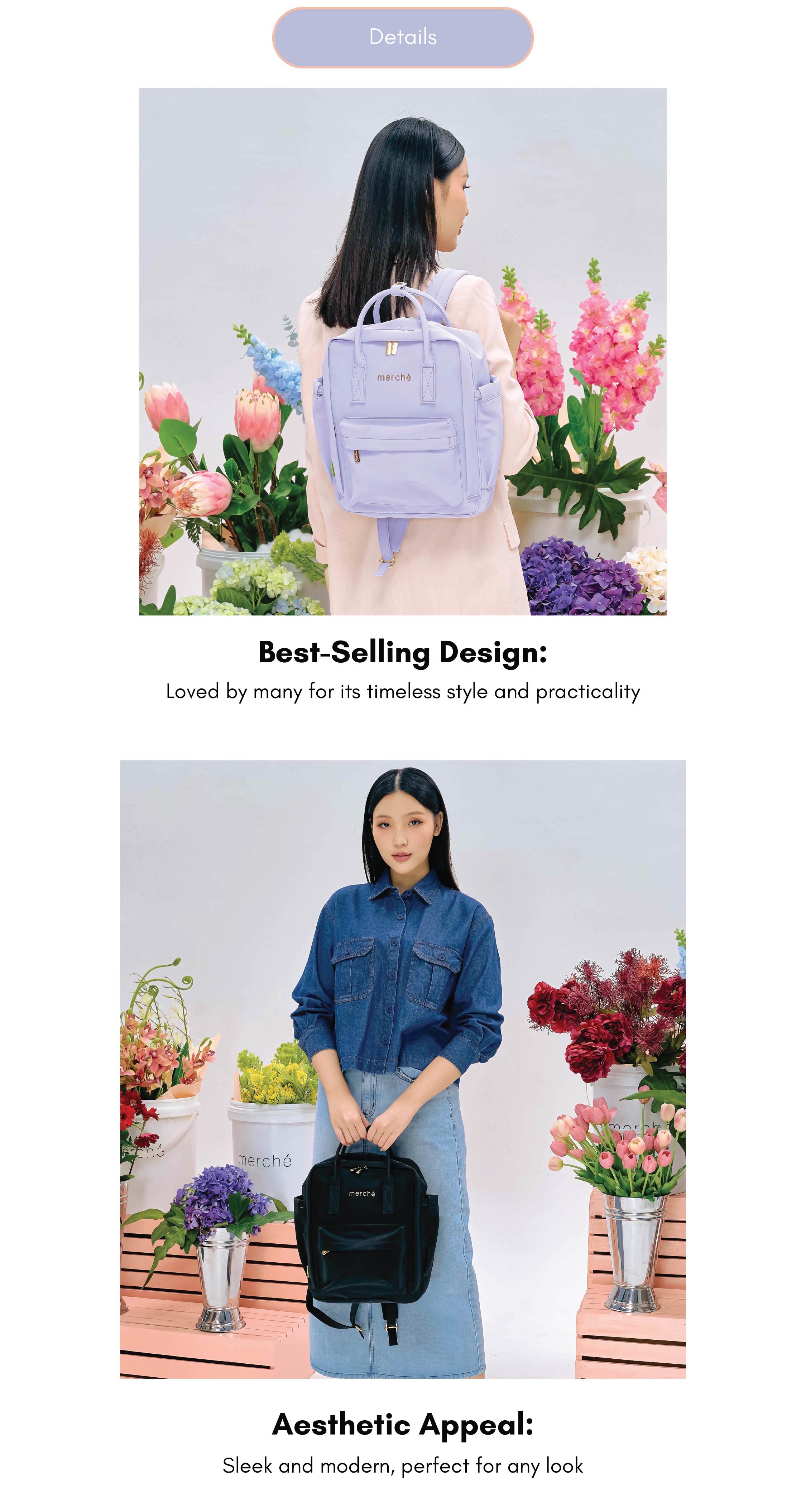 Jual Merche Tas Wanita Backpack Bree | Shopee Indonesia