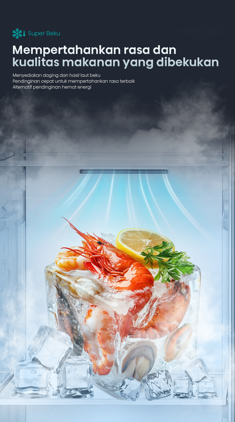 Jual Hisense Kulkas RS599N4ISN Refrigerator Side By Side Kapasitas 468L ...