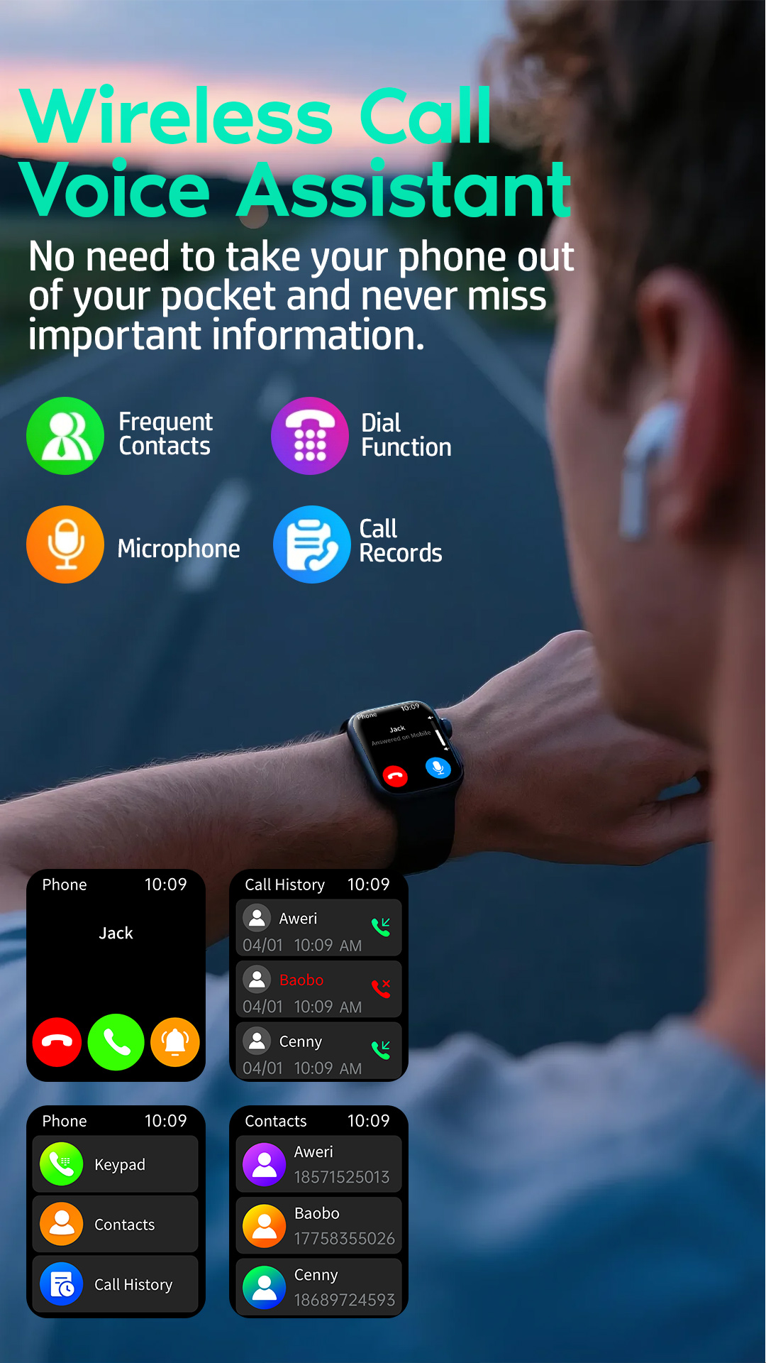 Jual SKMEI M100 Smartwatch IP68 Waterproof Jam Tangan Wanita 1.85inci ...