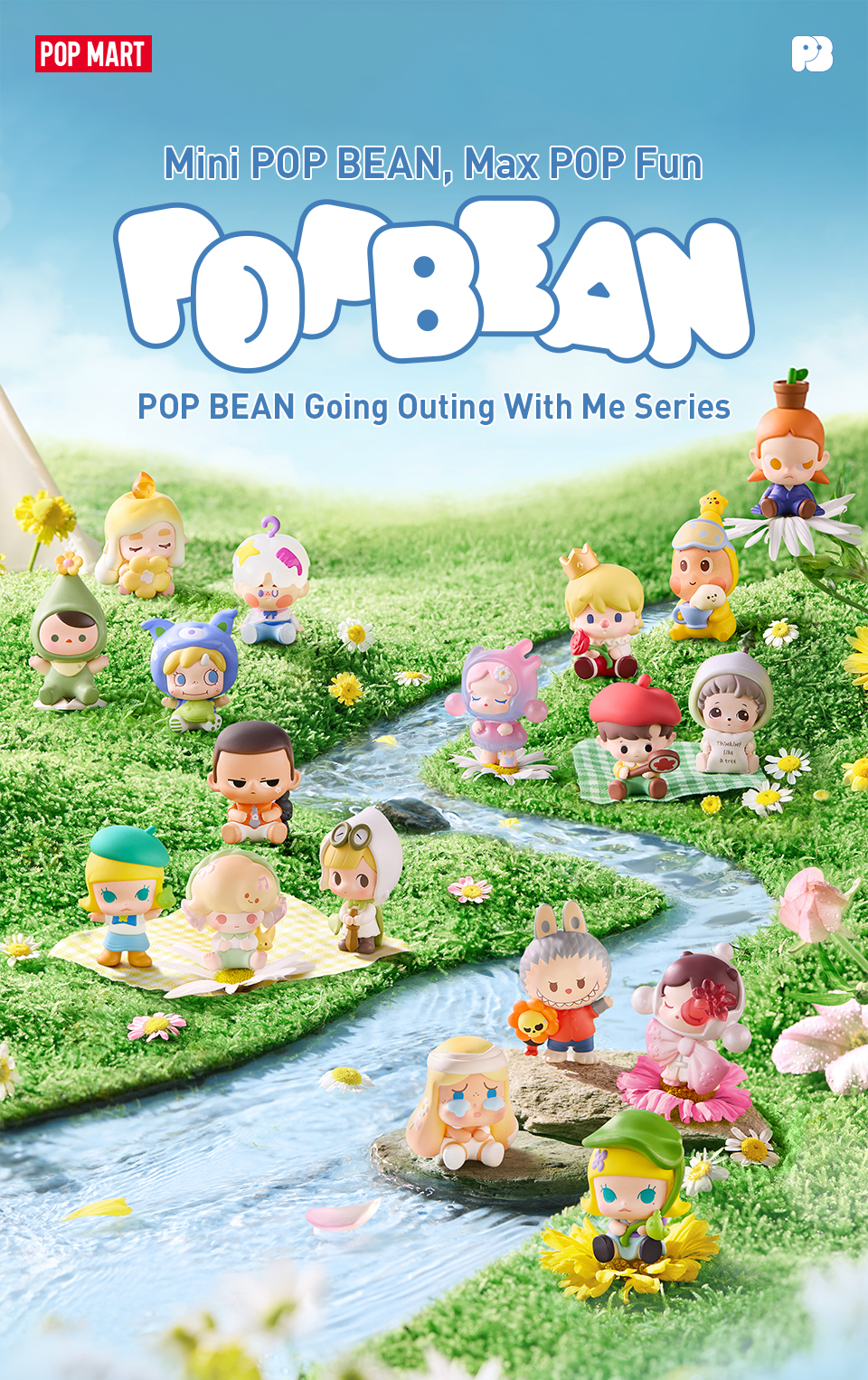 Jual POP MART POP BEAN Going Outing With Me Series (1 Pcs Per Pack ...