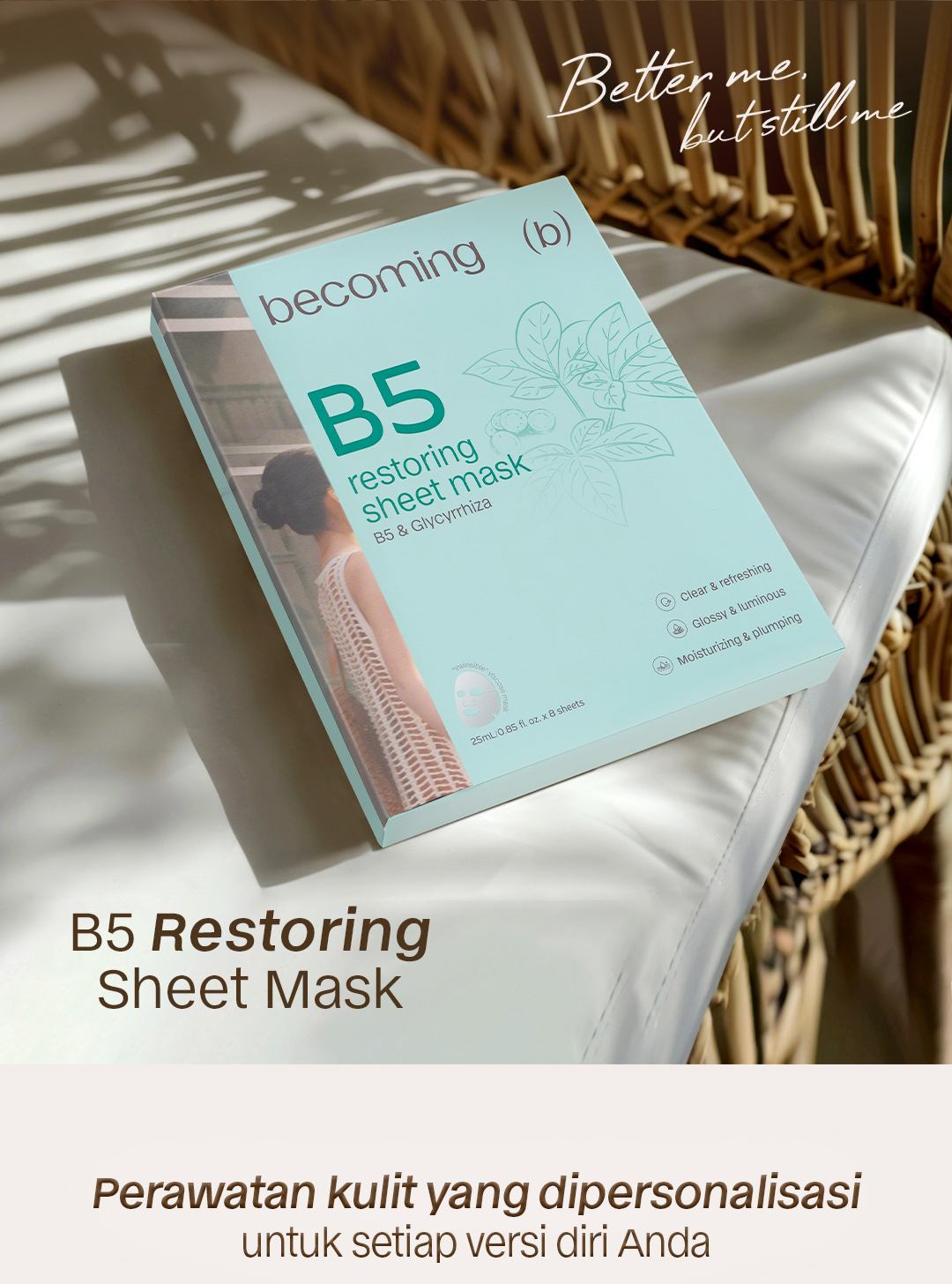 Jual [BPOM] becoming B5 Restoring Sheet Mask 25ml with Panthenol ...