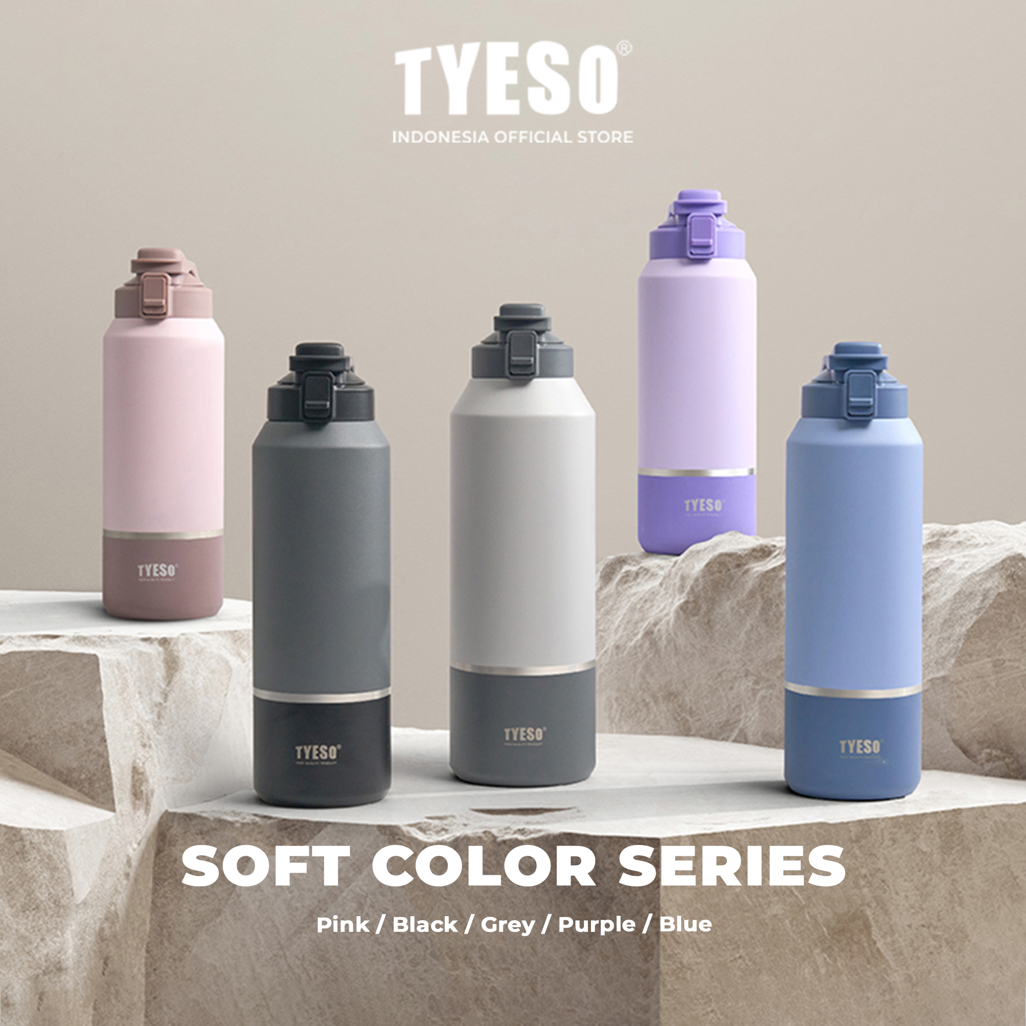 Jual Tyeso Tumbler Sport 2 Liter Botol Flask Stainless Steel 2000 ML TS ...