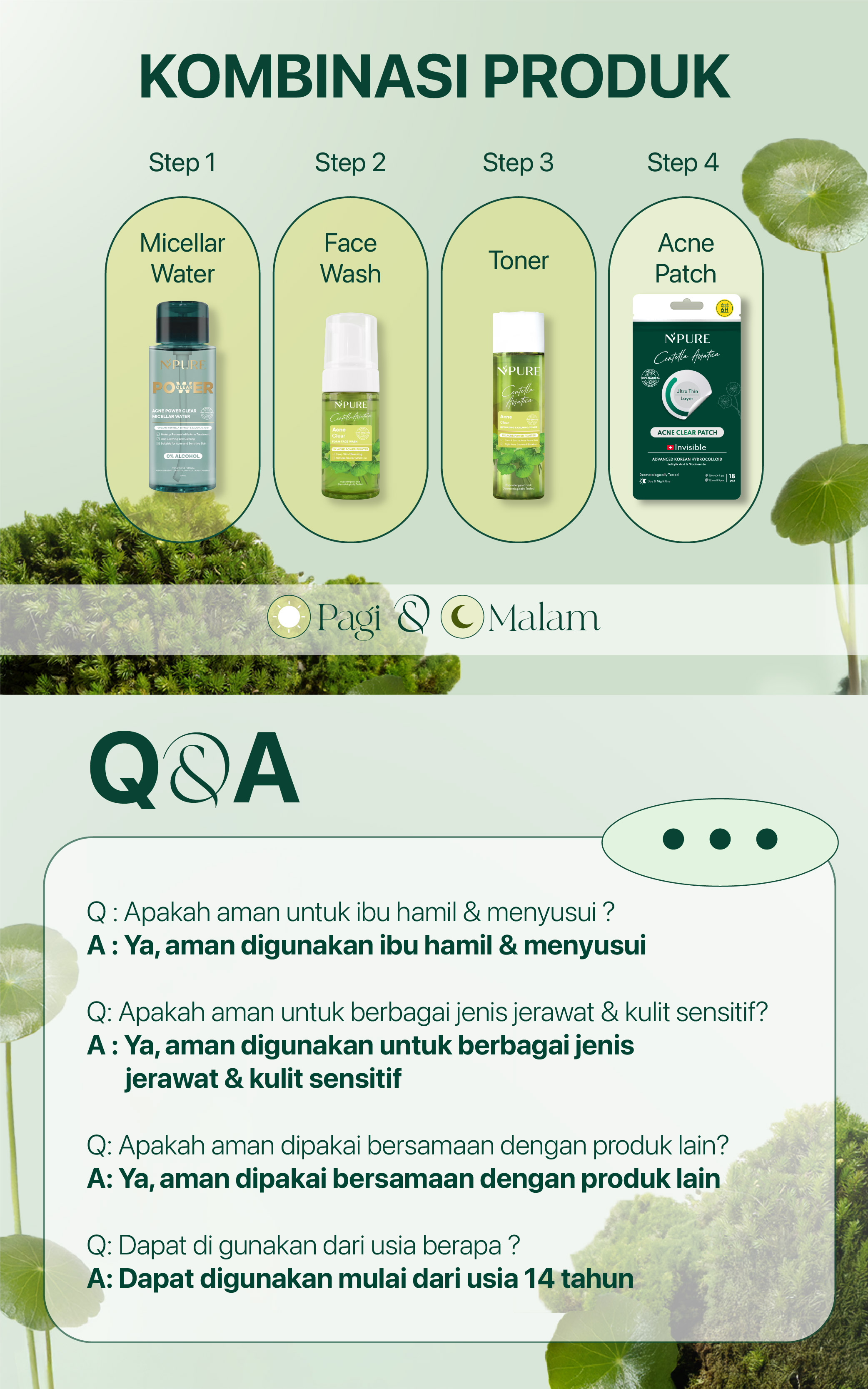 Jual NPURE Acne Clear Patch isi 18Pcs / Ultra thin layer / Patch ...