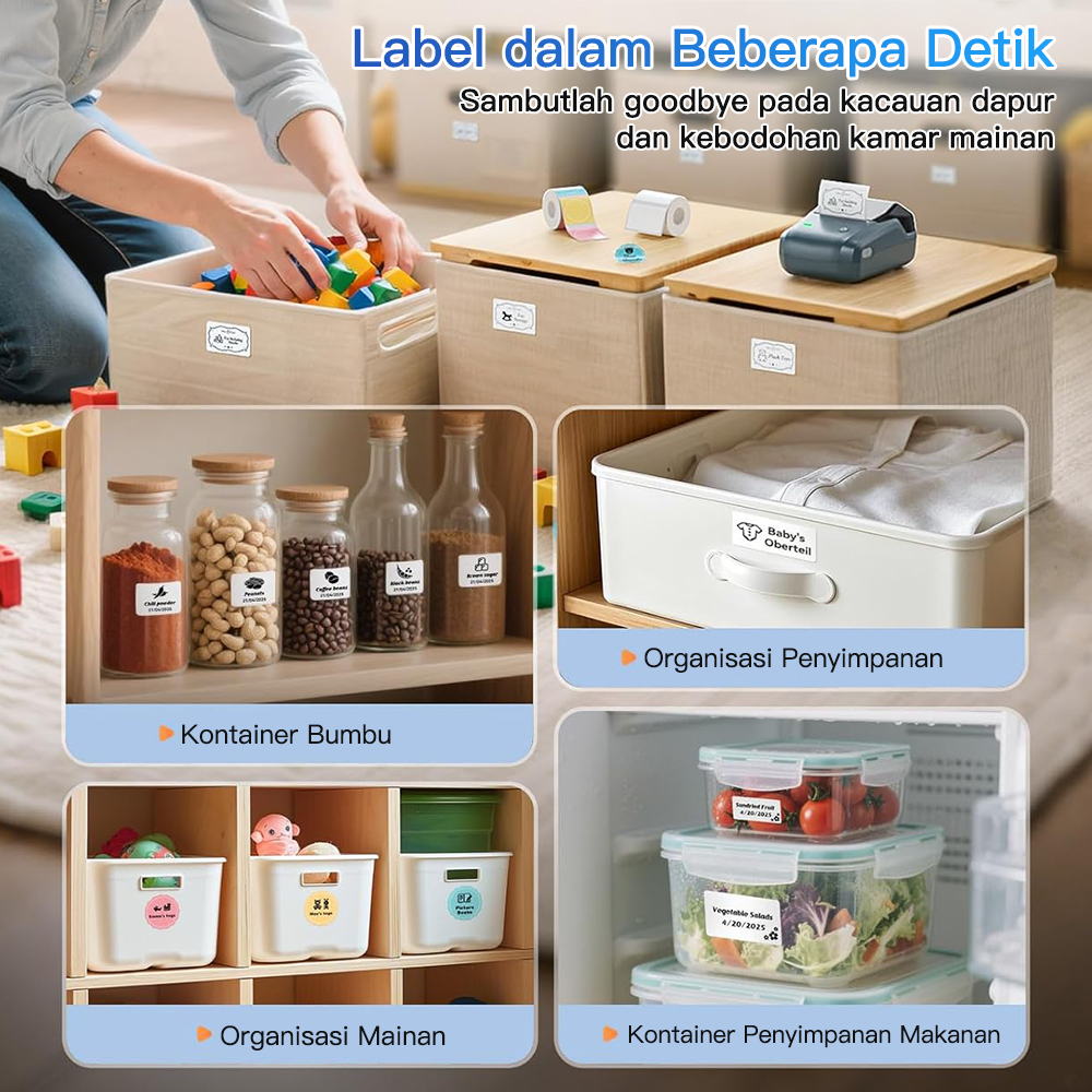 Jual NIIMBOT B1 Printer Label Kantor, Mesin Pembuat Label untuk Kabel ...