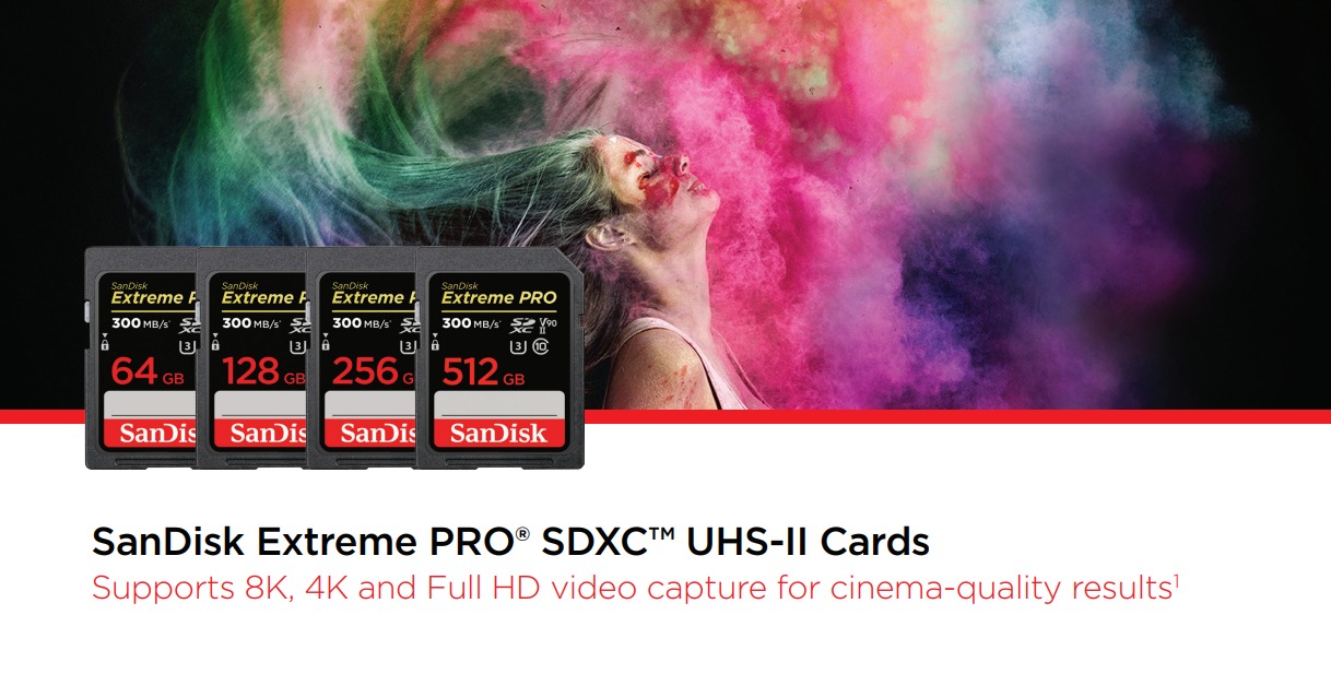 Jual SanDisk SDXC Card Extreme Pro 256GB UHS-II U3 V90 for 4K UHD (Up to 300MB/s) | Shopee Indonesia