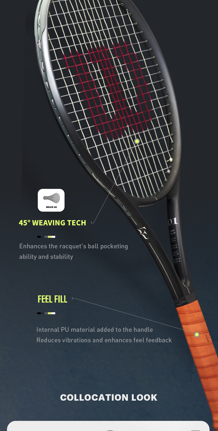 Jual [Roger Federer ] Wilson RF 01 Raket Tenis Performance Tennis ...