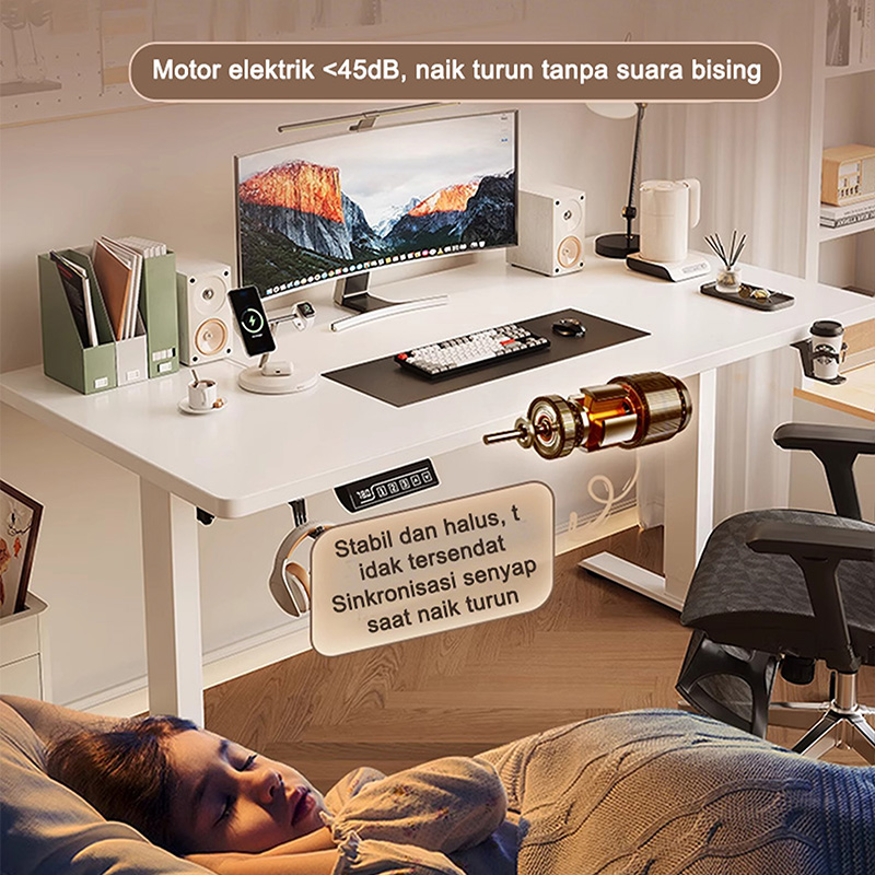 Jual Meja angkat pintar otomatis penuh, meja komputer dengan pengangkat ...