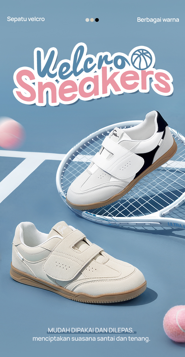 Jual COROLLA Luna Velcro Sepatu Olahraga Wanita Sepatu Korea Korean ...