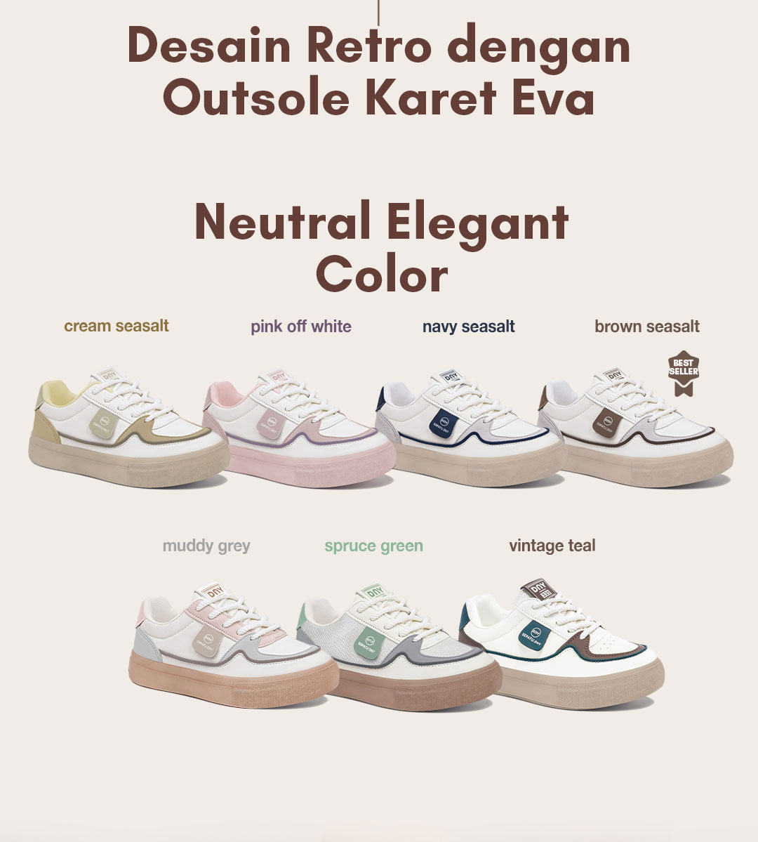 Jual Sepatu DNY Sepatu Sneakers Wanita Running Shoes Perempuan Casual ...