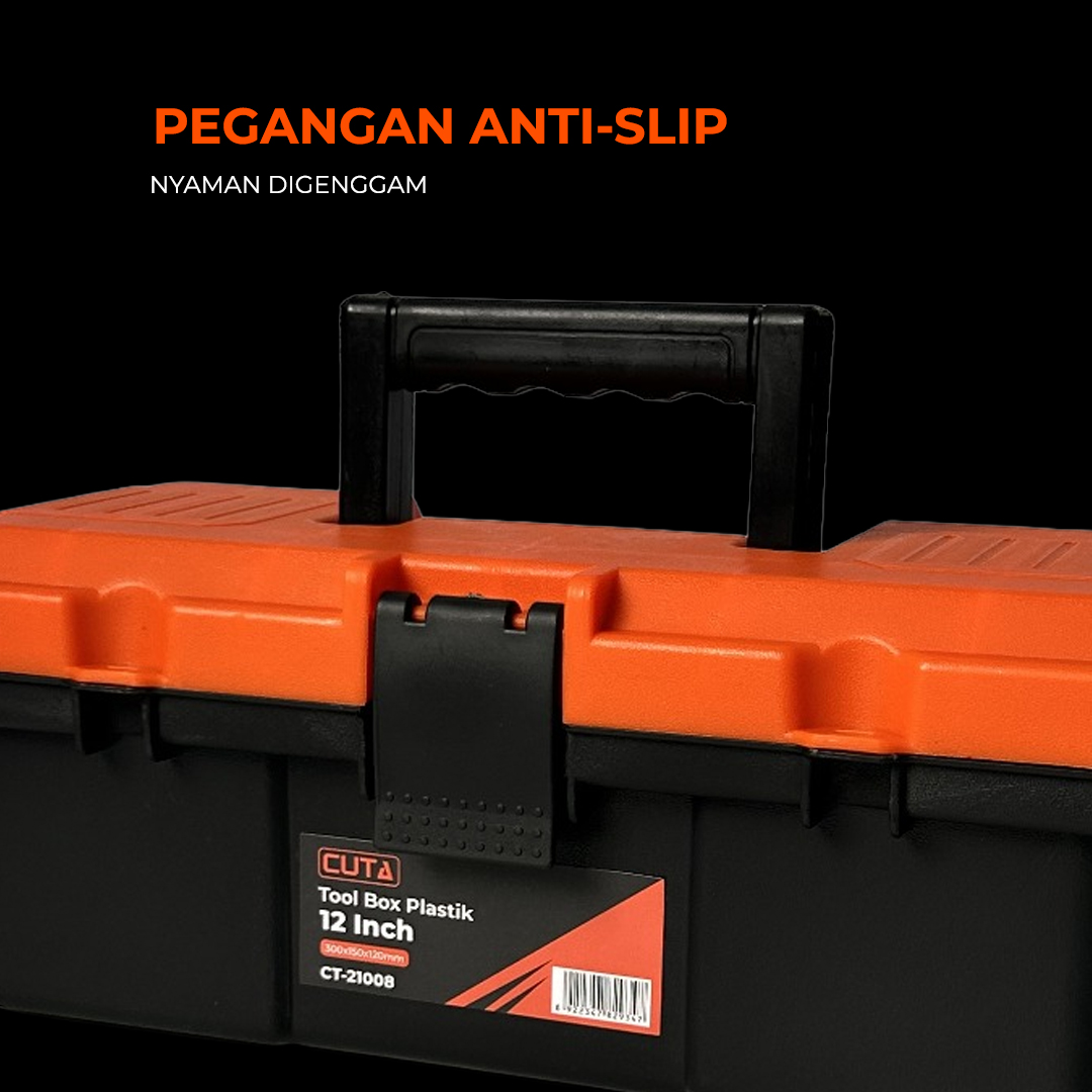 Jual CUTA Tool Box Plastik Kotak Penyimpan Perkakas PP Material Toolbox Mini 12 Inch Tool Box ...