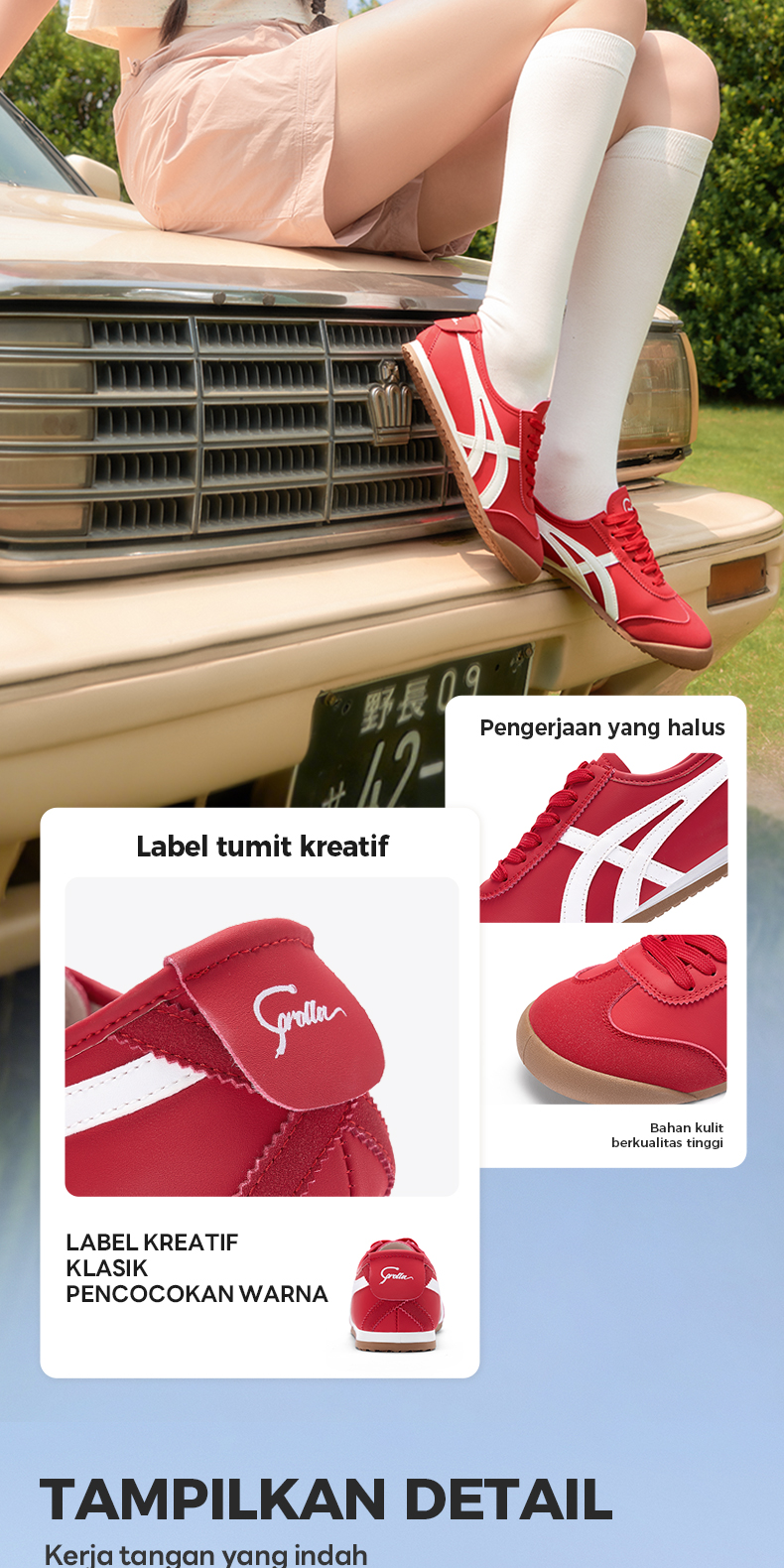 Jual [COROLLA X ILYAS]COROLLA Tiger-66 Sepatu Sneakers Wanita Sekolah ...