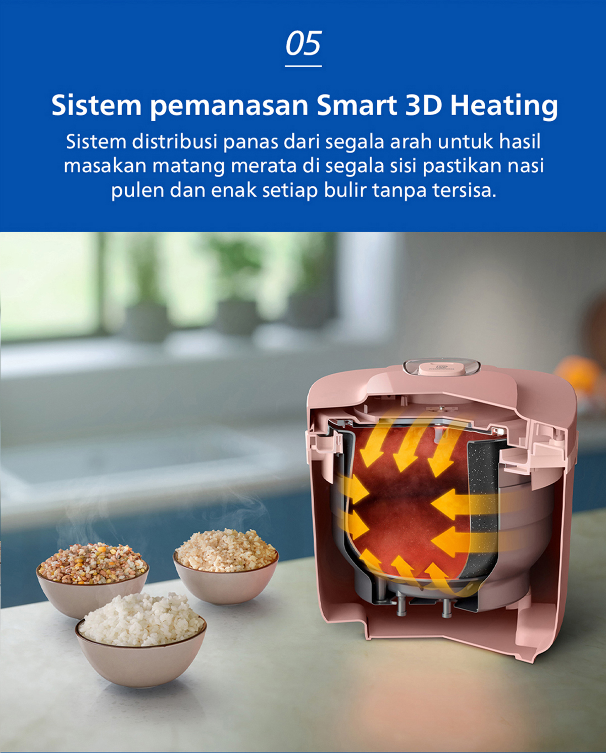 Jual Philips Digital Rice Cooker Magicom 1.8 L - 3000 Digital Series ...