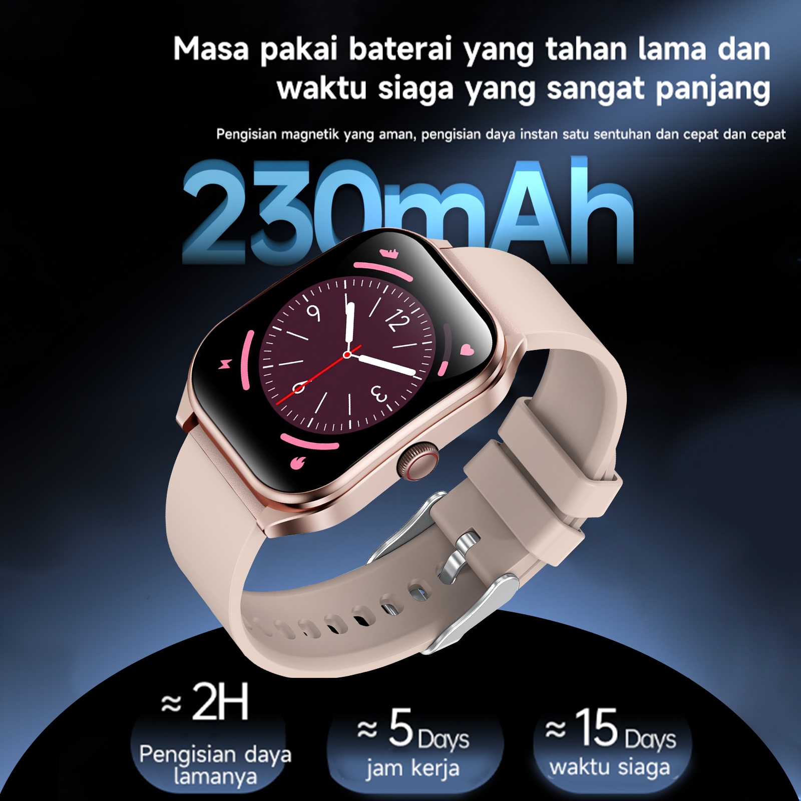 Jual [Support Instant] Zero Curve SE Jam Tangan Smartwatch IP68 Layar ...