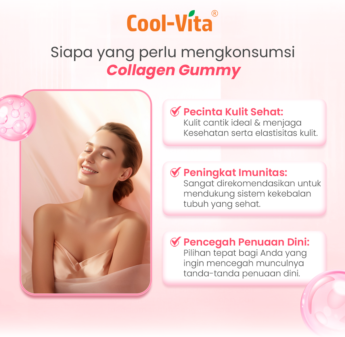 Jual Coolvita 1 Box Collagen Gummy - Suplemen Kolagen 120mg Manis dan Enak | Vitamin Cantik dari ...