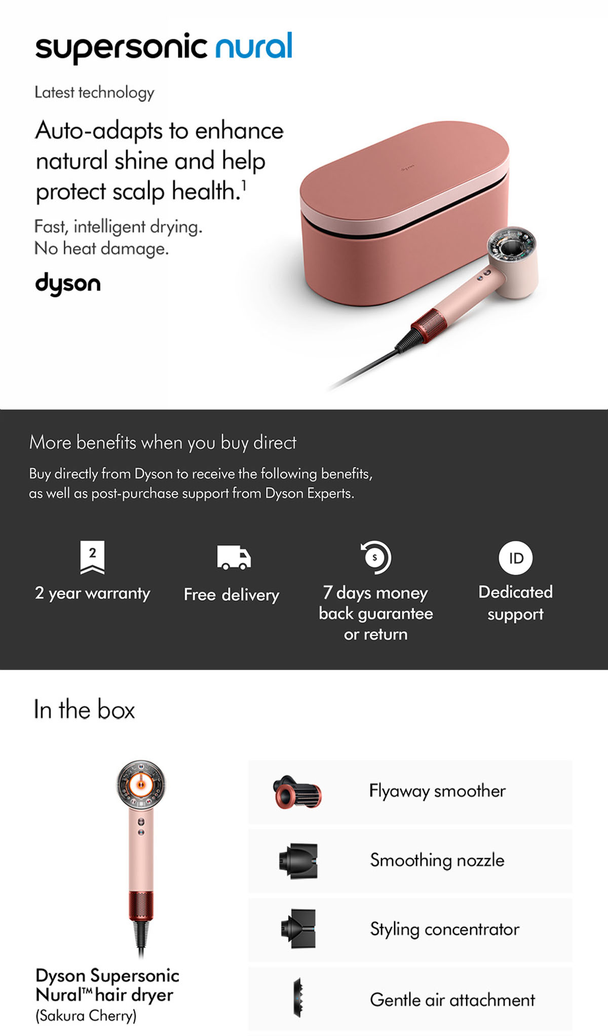 Jual Dyson Supersonic ™ Nural Hair Dryer HD16 (Sakura Cherry ...