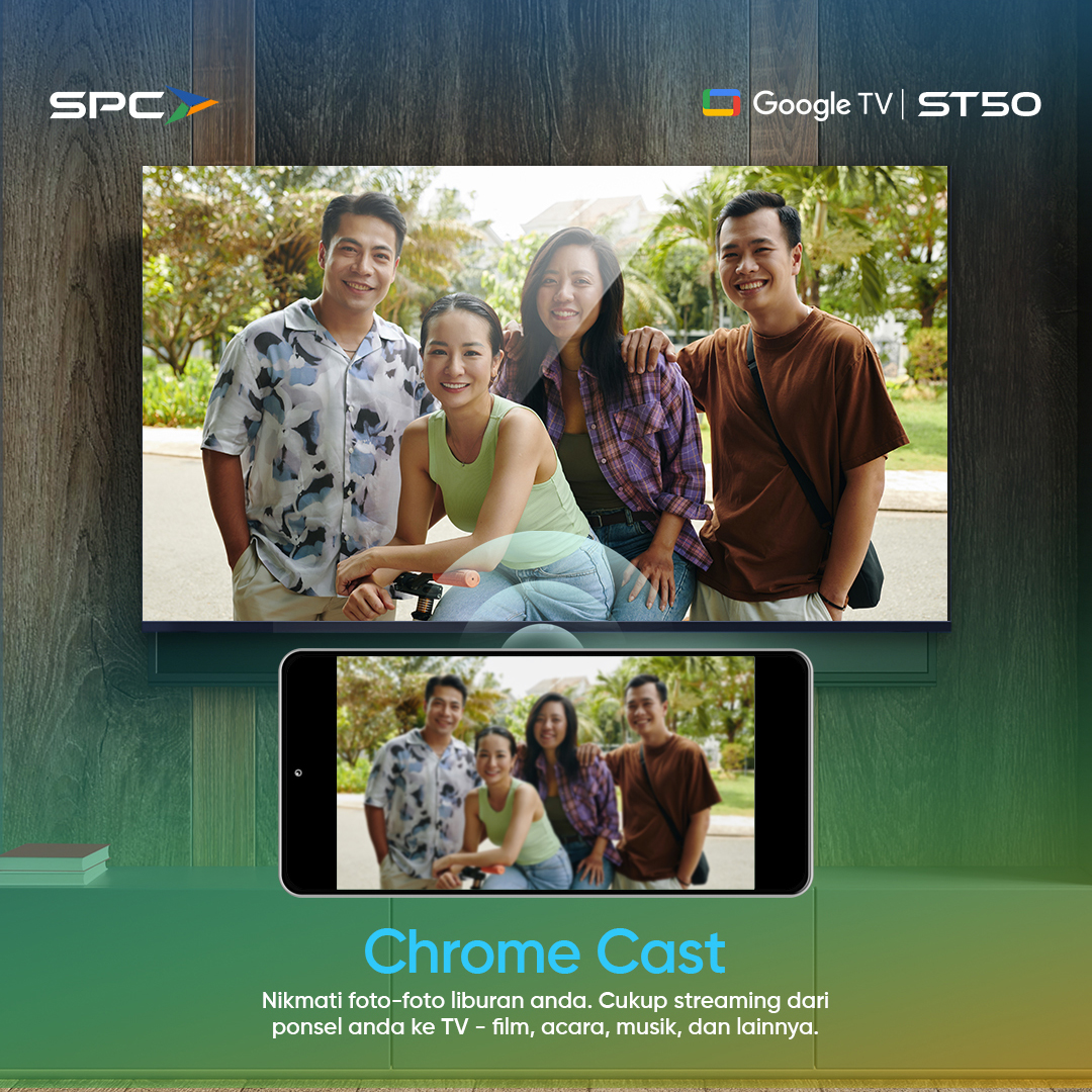 Jual SPC Smart TV 50 inch - ST50 Google TV 4K UHD | Dolby Audio ...