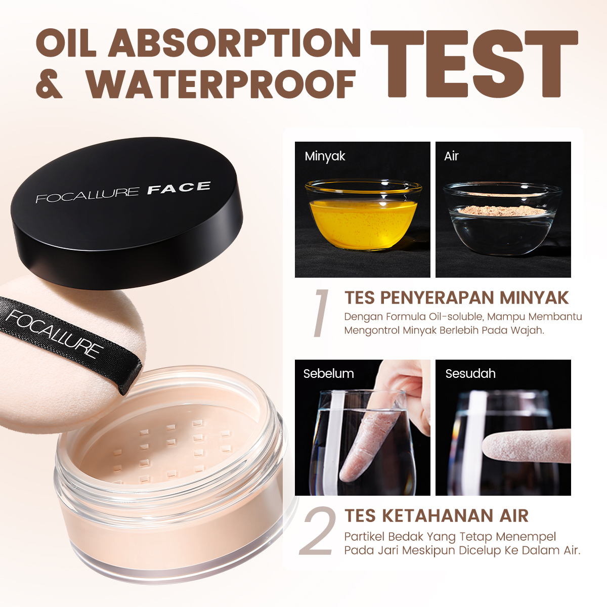 Jual FOCALLURE Super Fine Loose Powder - 3 Colours Bedak Tabur | Shopee ...