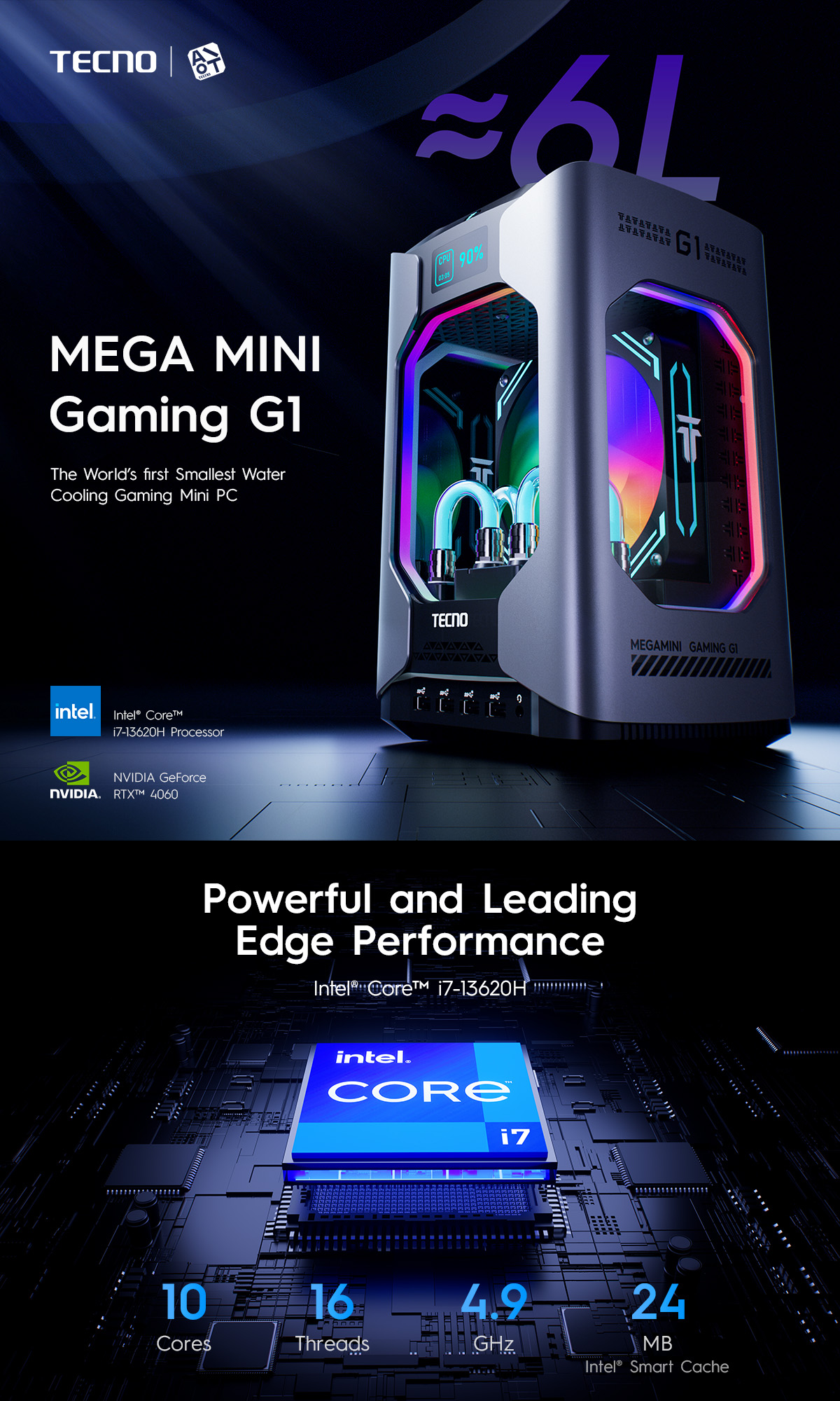 Jual TECNO MEGA MINI Gaming G1 i7 - 13620H | Shopee Indonesia