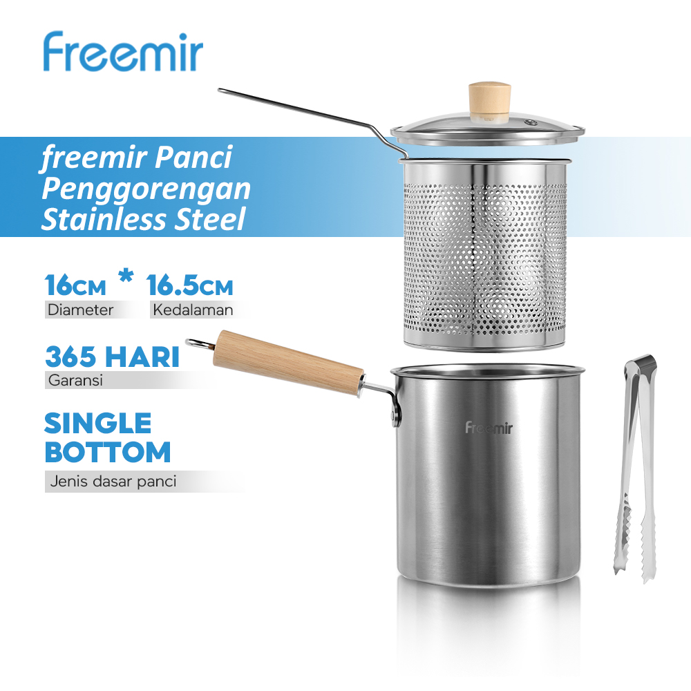 Jual [OFFICIAL] freemir Panci Multifungsi 4 in 1 Multi Deep Fryer Set ...
