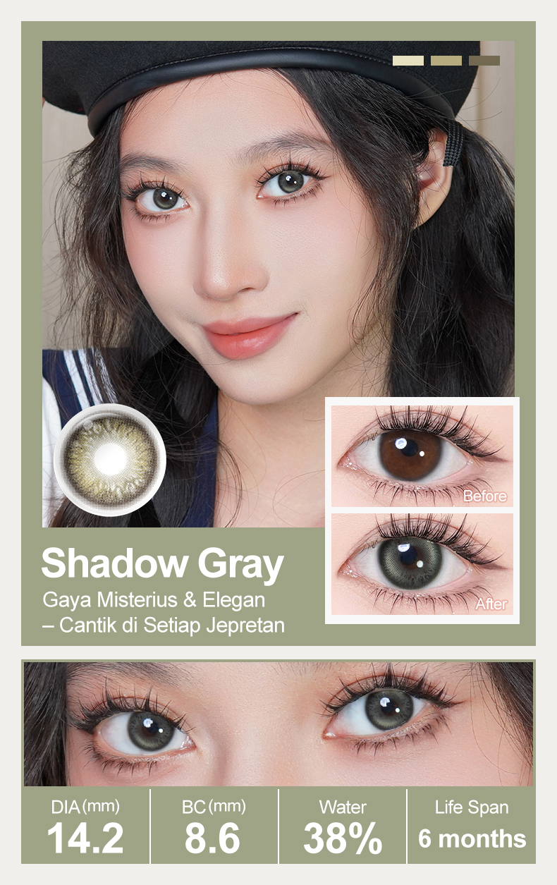 Jual [New Style]Magister Softlens Minus Glowy Series Glowy Brown Buff ...