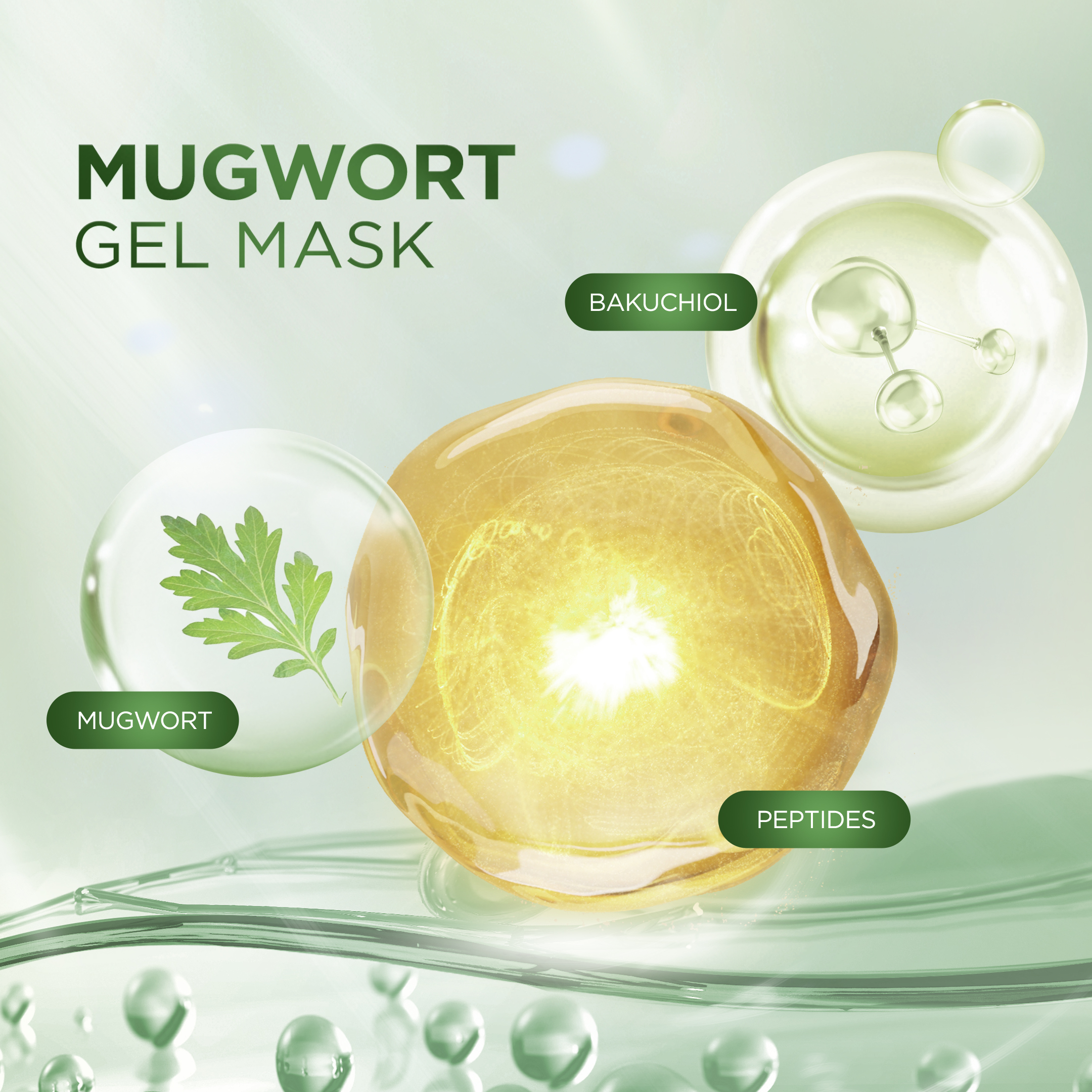 Jual ACNAWAY Advanced Mugwort Gel Mask – Face Mask Gel Masker Wajah ...